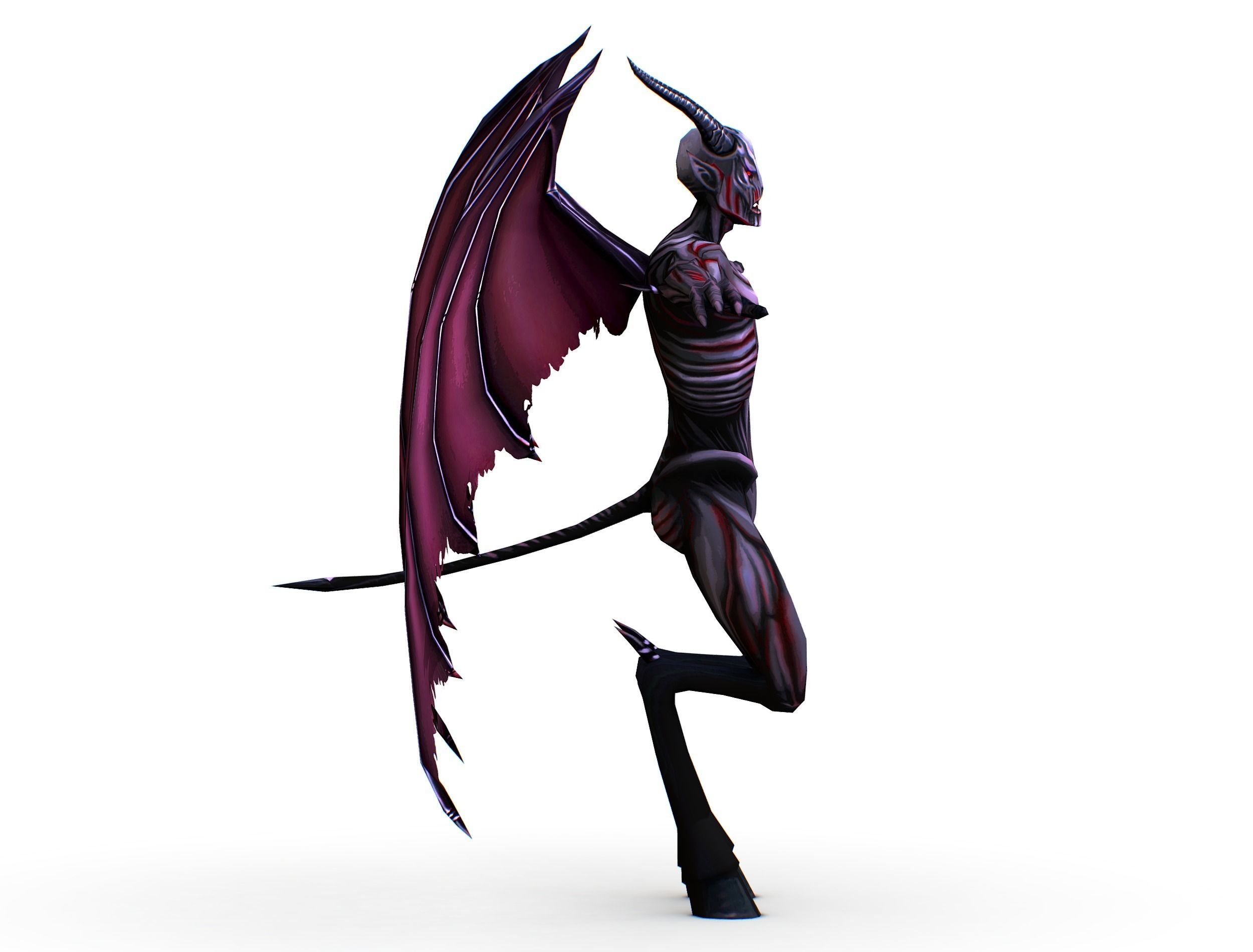 3D model Low Poly Dark Demon Vampire Monster VR / AR / low-poly | CGTrader