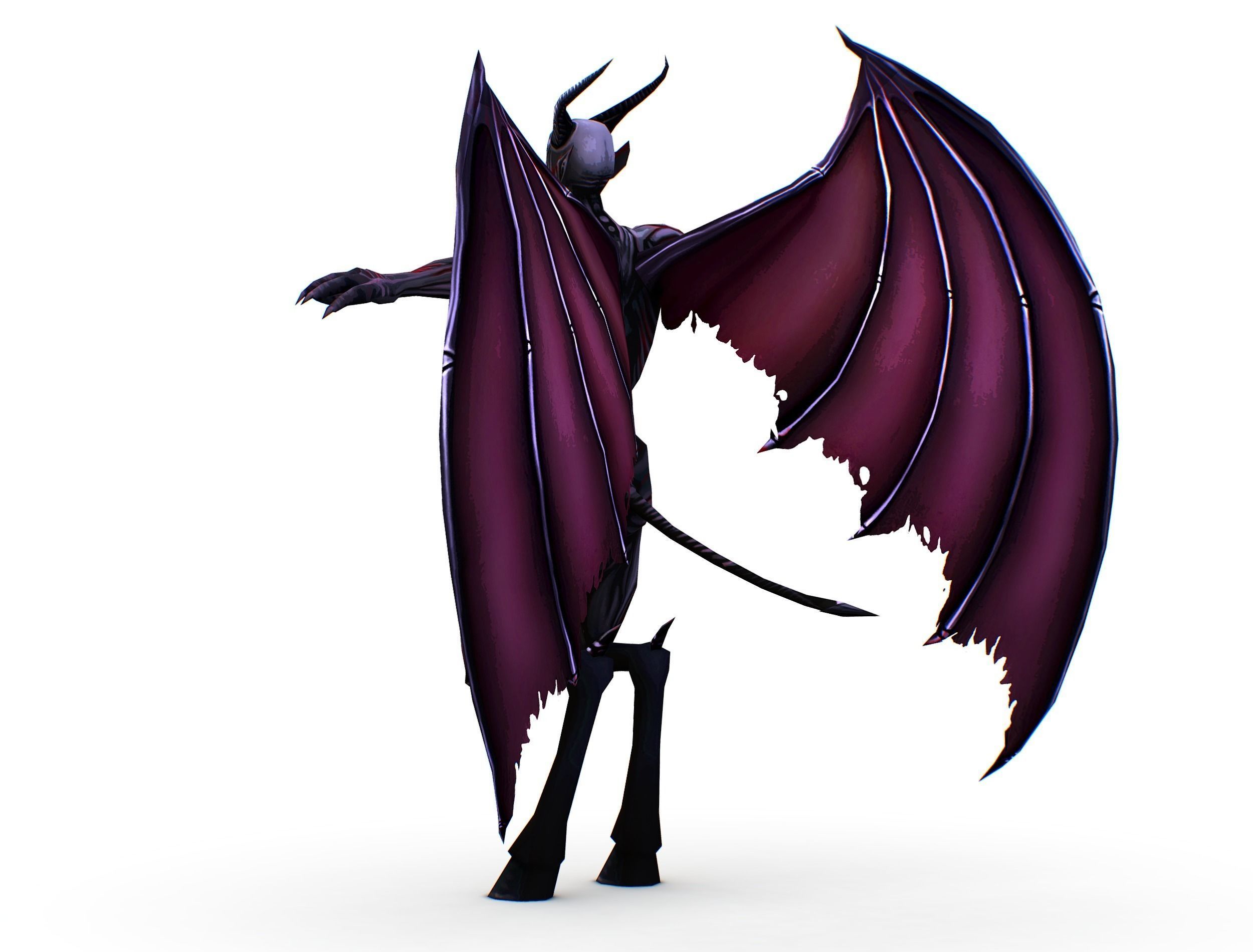 3D model Low Poly Dark Demon Vampire Monster VR / AR / low-poly | CGTrader