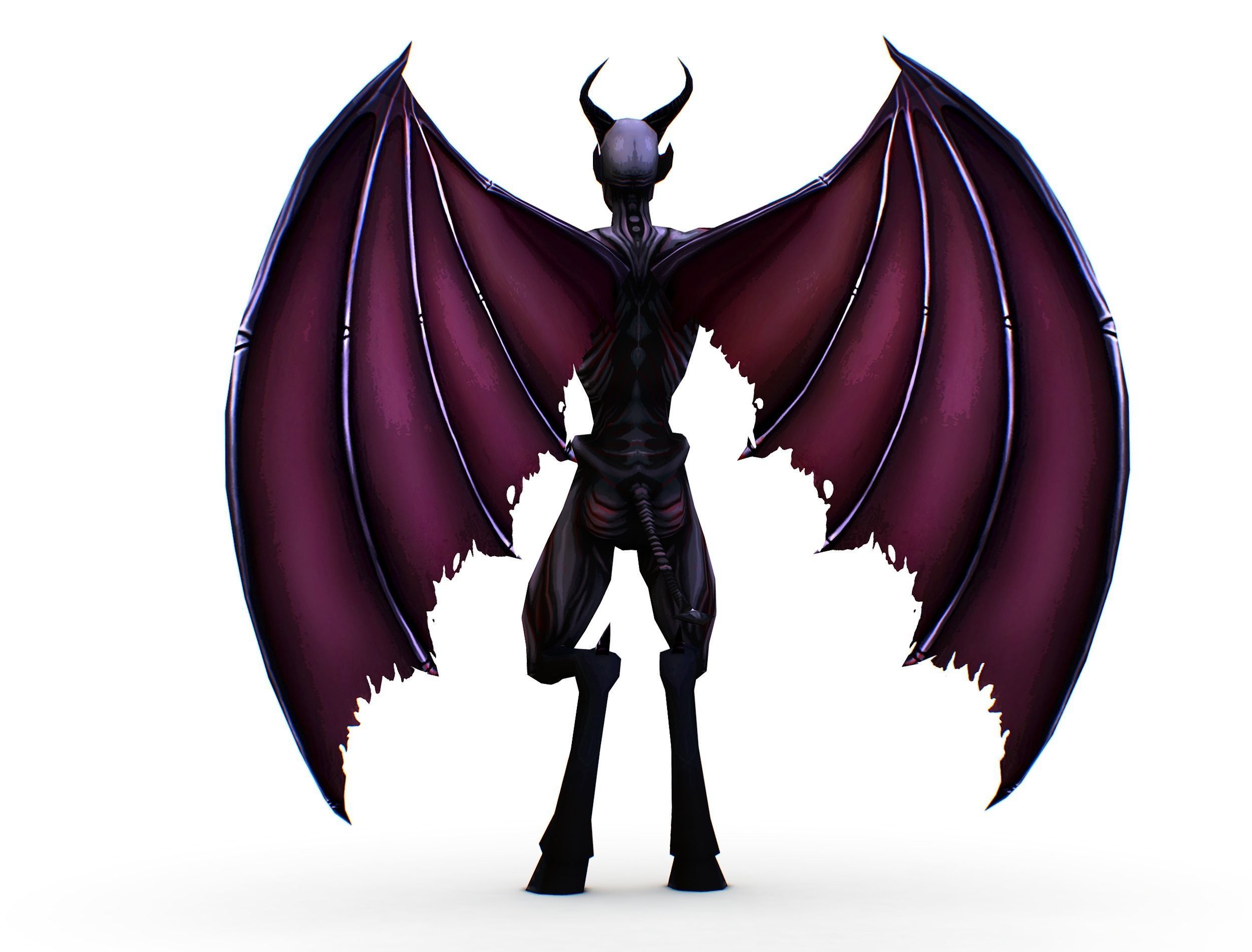 3D model Low Poly Dark Demon Vampire Monster VR / AR / low-poly | CGTrader