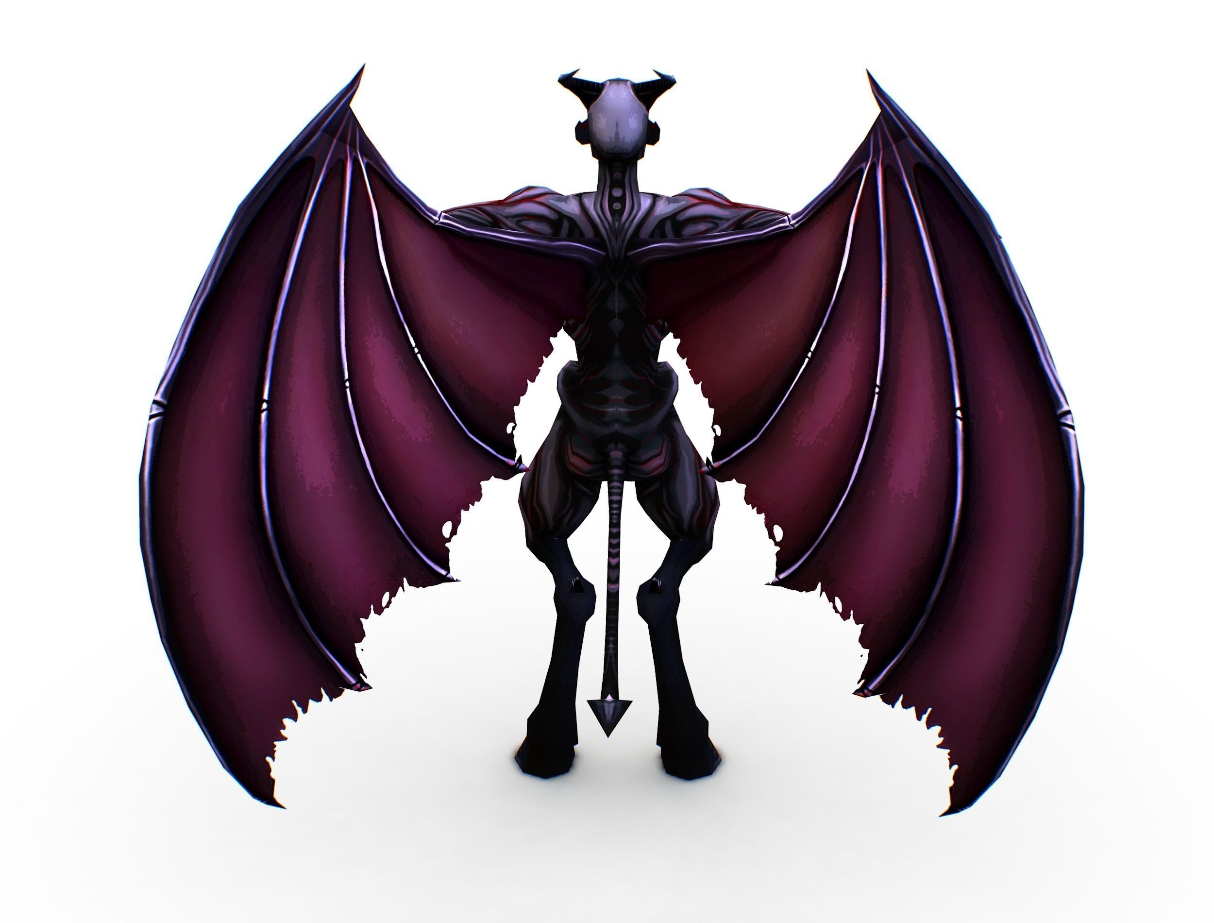 3D model Low Poly Dark Demon Vampire Monster VR / AR / low-poly | CGTrader
