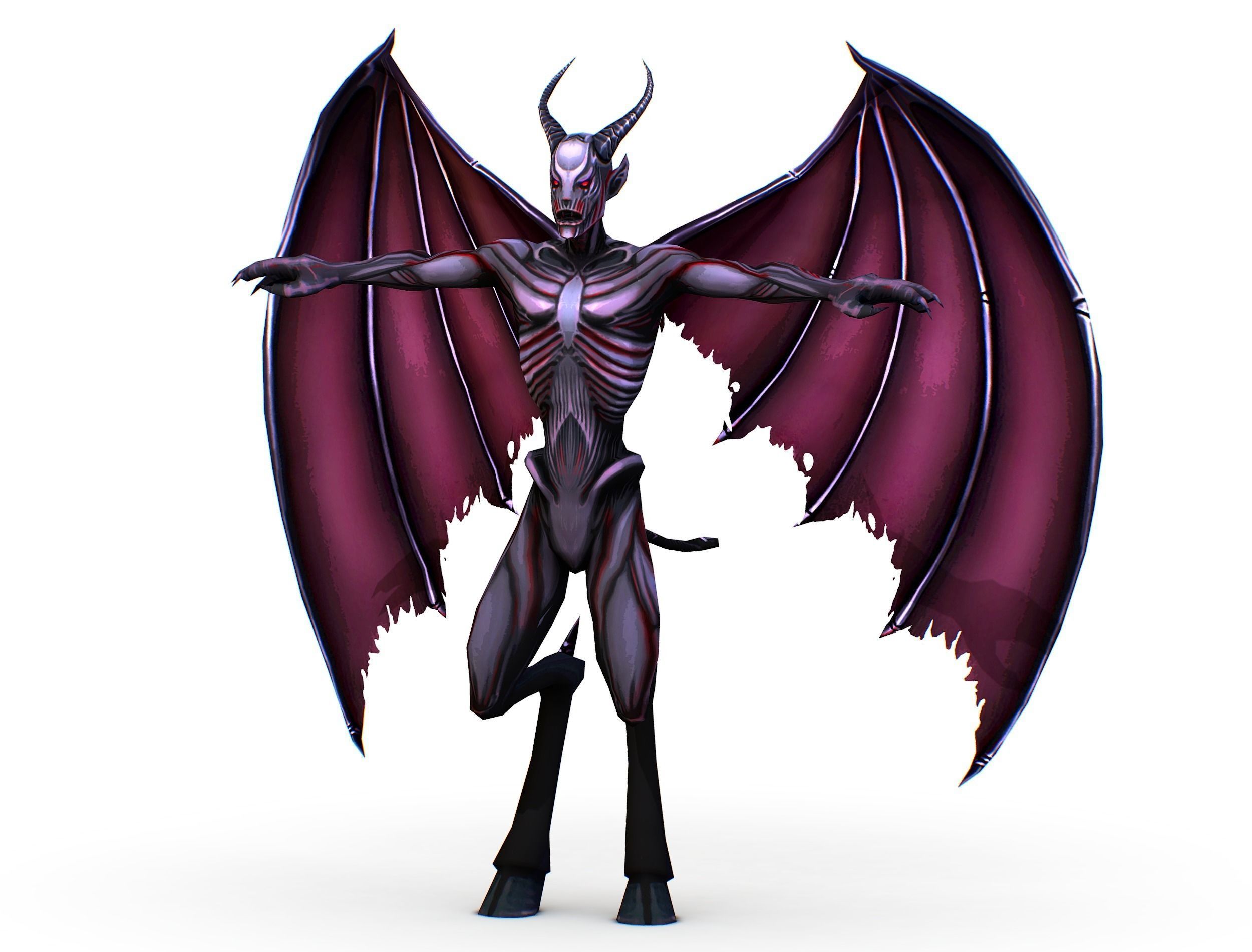 3D model Low Poly Dark Demon Vampire Monster VR / AR / low-poly | CGTrader