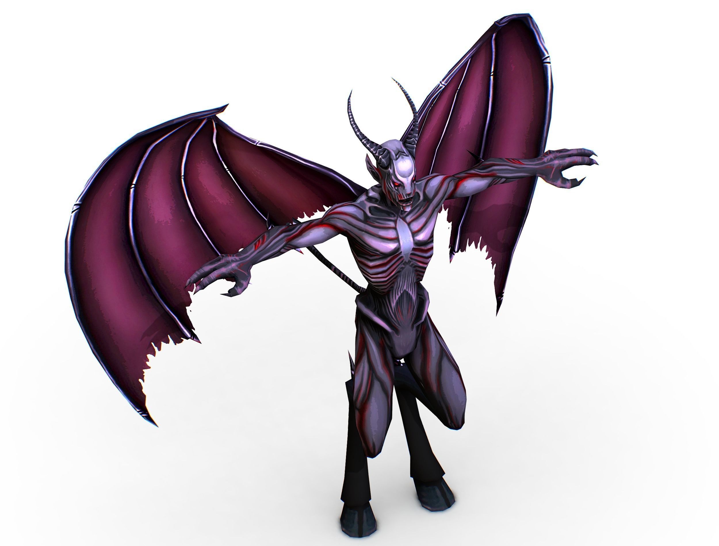 3D model Low Poly Dark Demon Vampire Monster VR / AR / low-poly | CGTrader