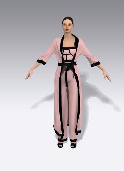 3D model Mix dress look Style VR / AR / low-poly | CGTrader