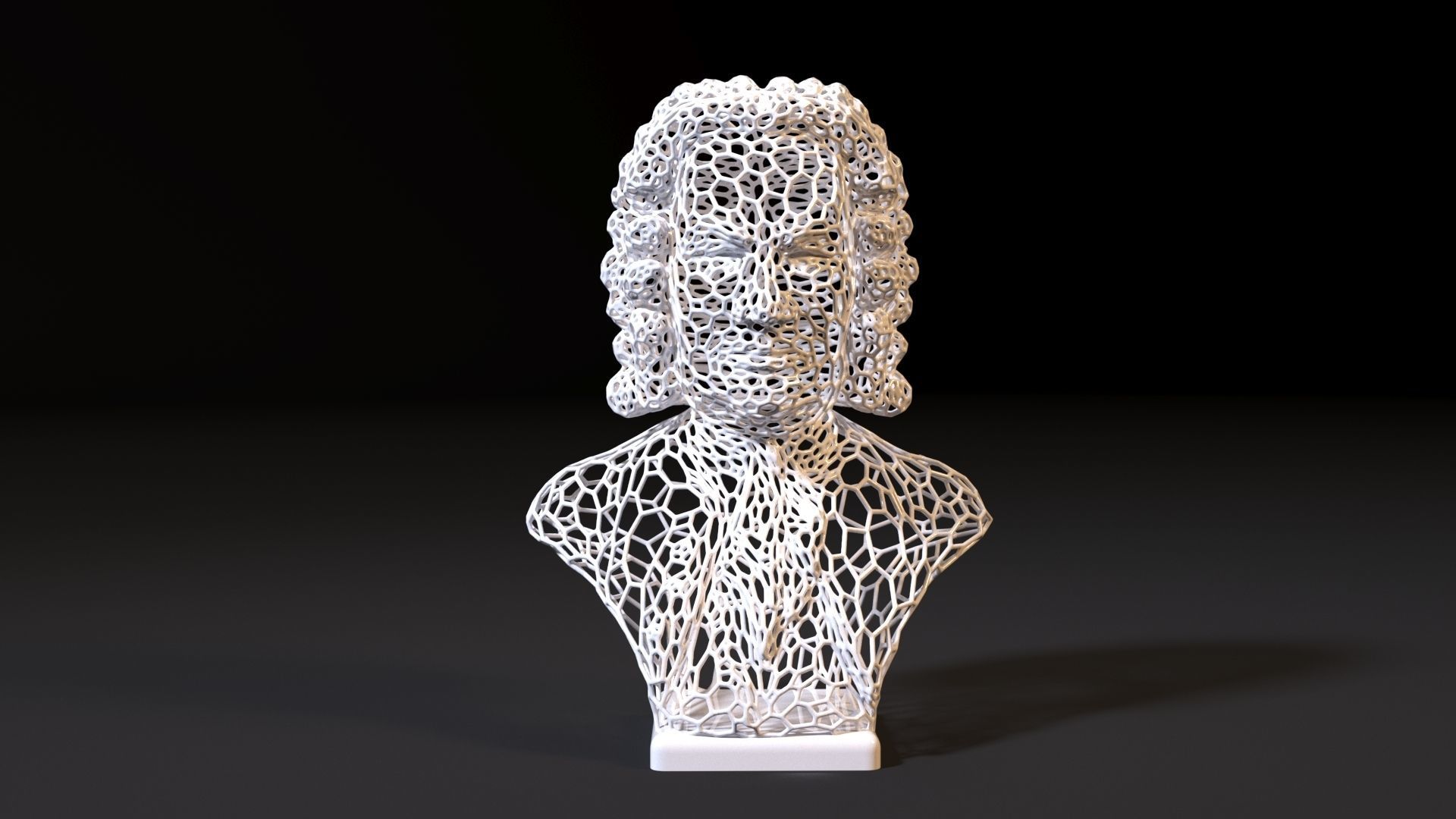 Johann Sebastian Bach 3D model 3D printable | CGTrader
