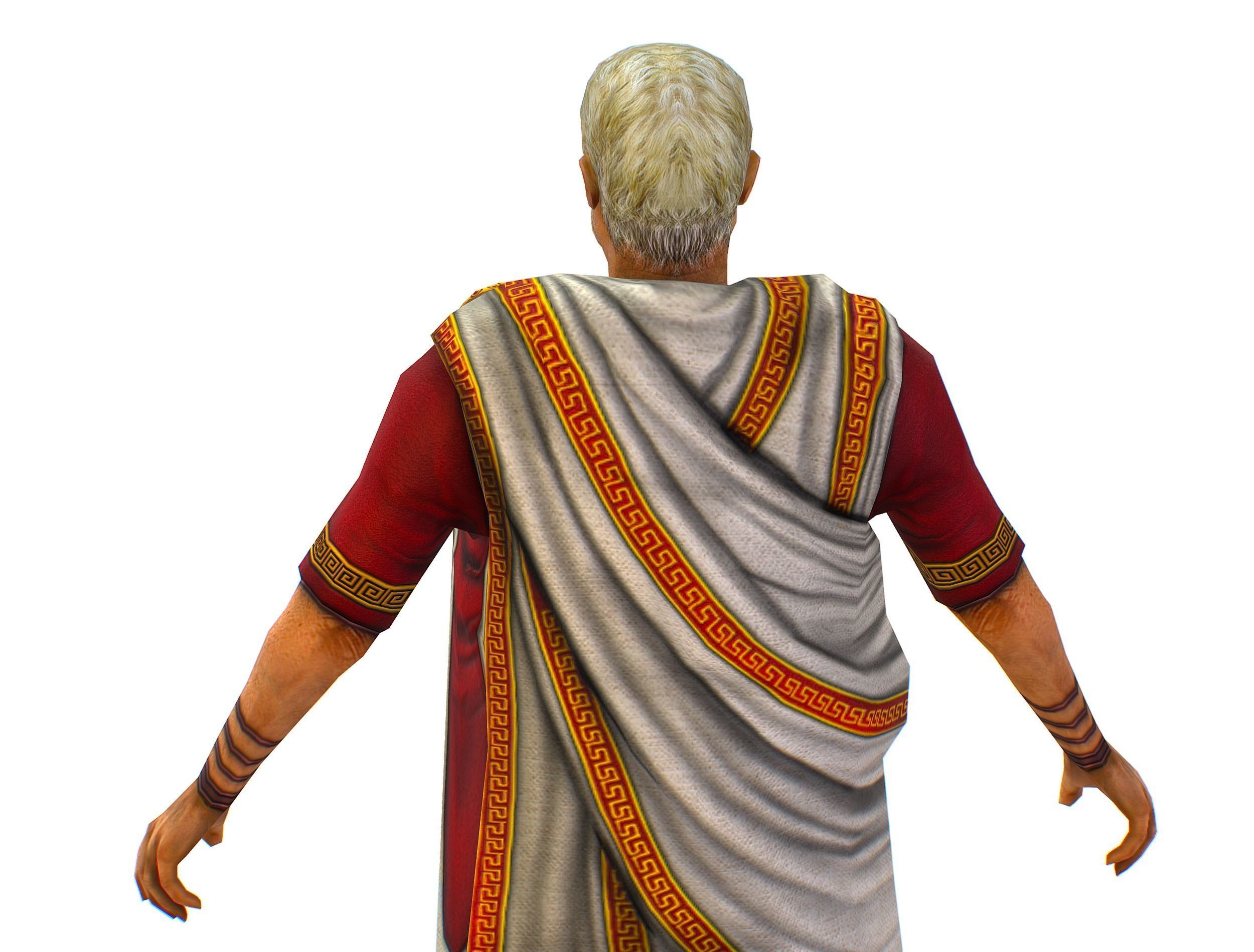 3D model Greek Thinker Old Man Aristotle Teacher VR / AR / low-poly | CGTrader