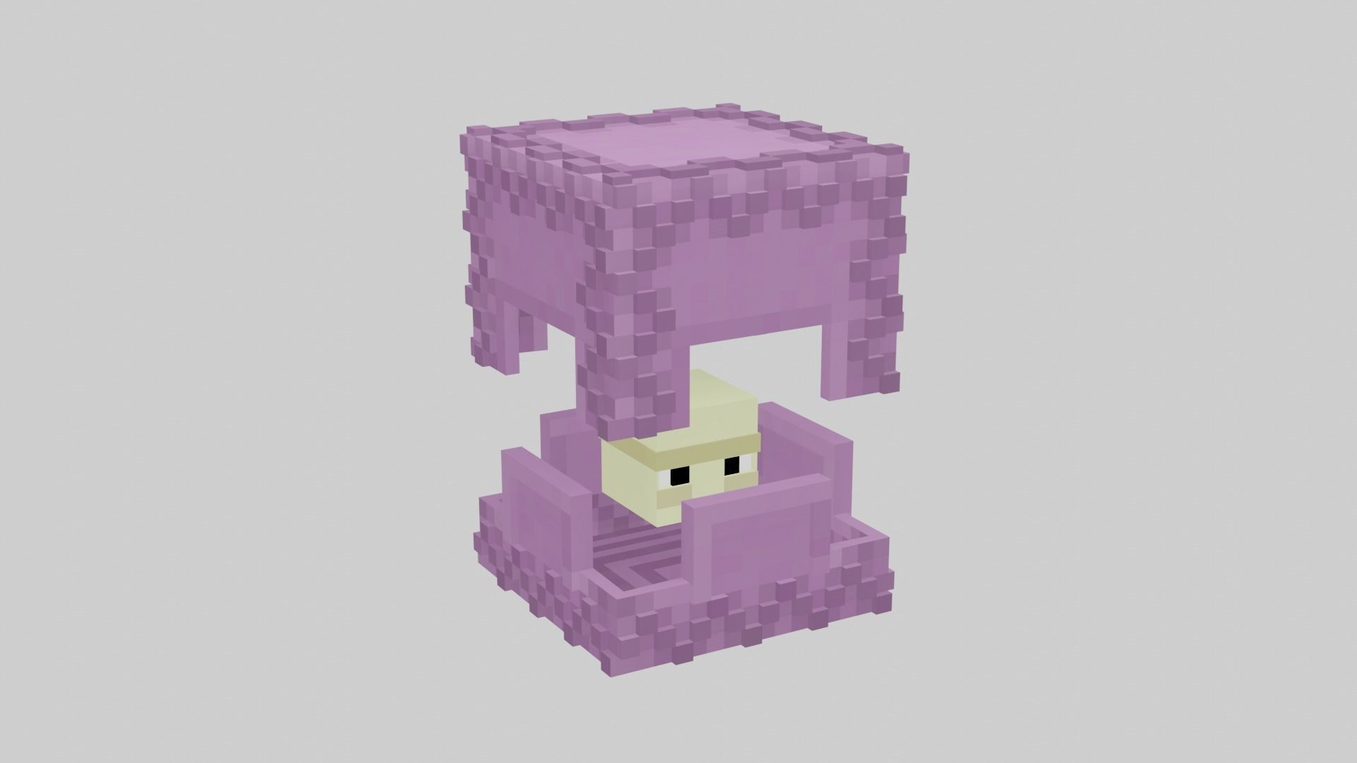 3D model Minecraft Shulker VR / AR / low-poly | CGTrader