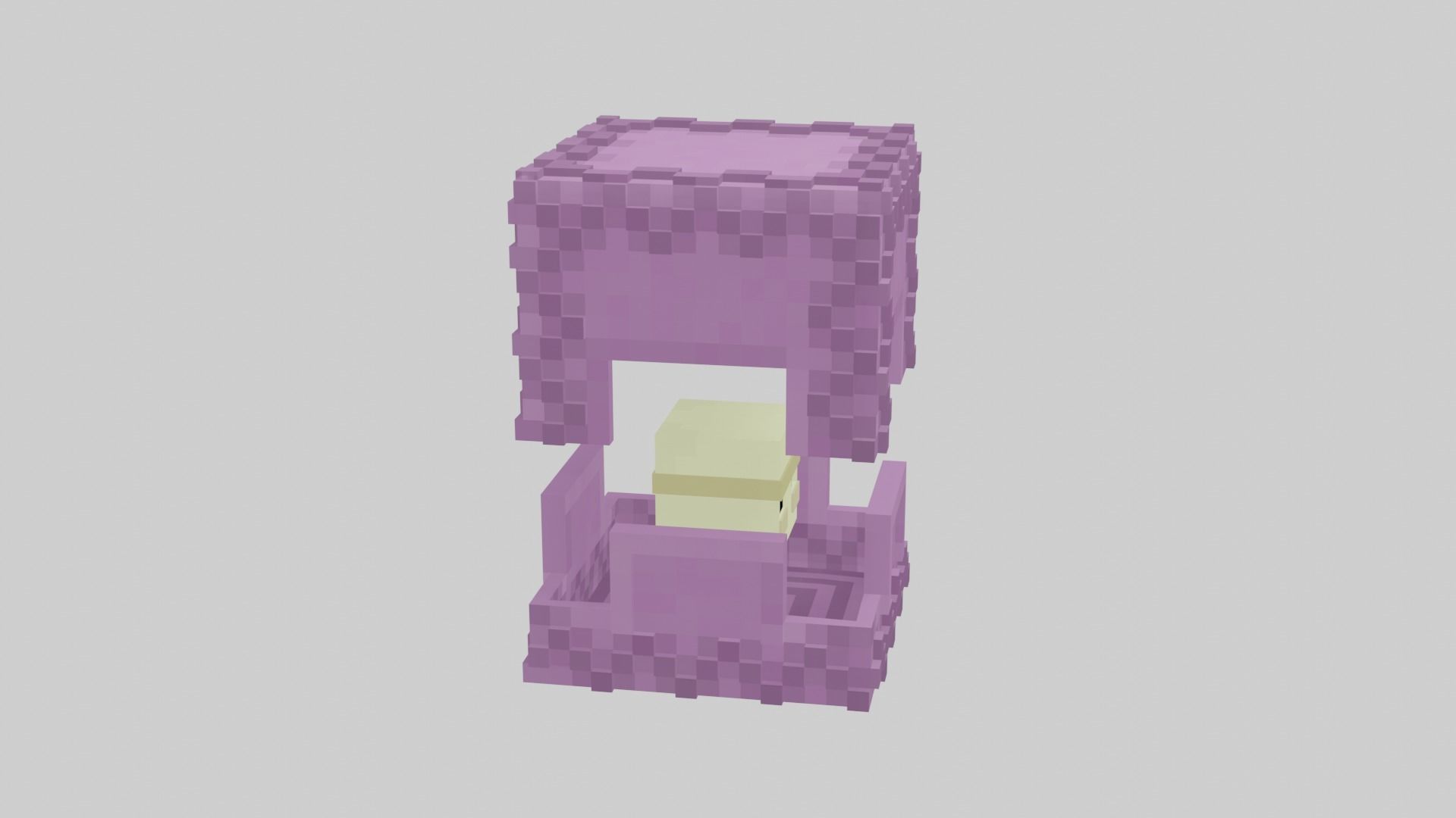3D model Minecraft Shulker VR / AR / low-poly | CGTrader