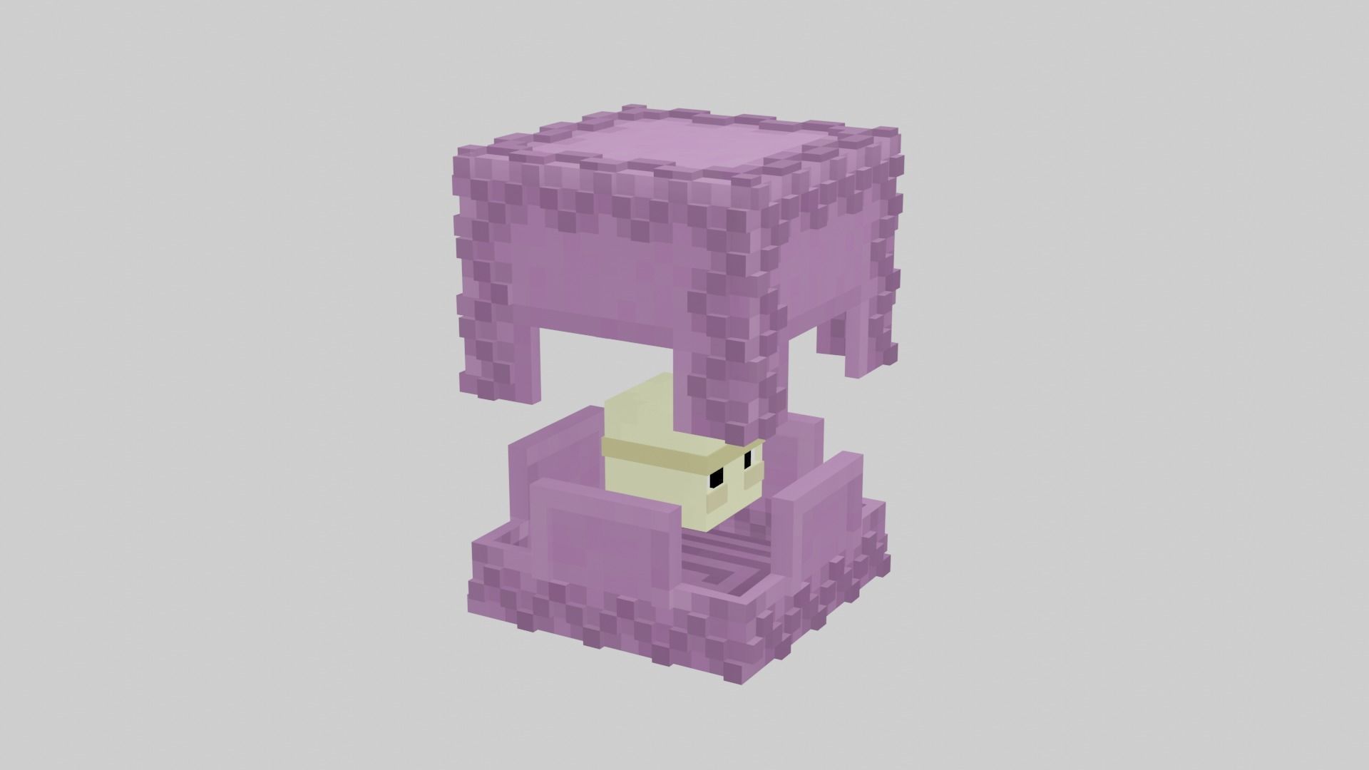 3D model Minecraft Shulker VR / AR / low-poly | CGTrader