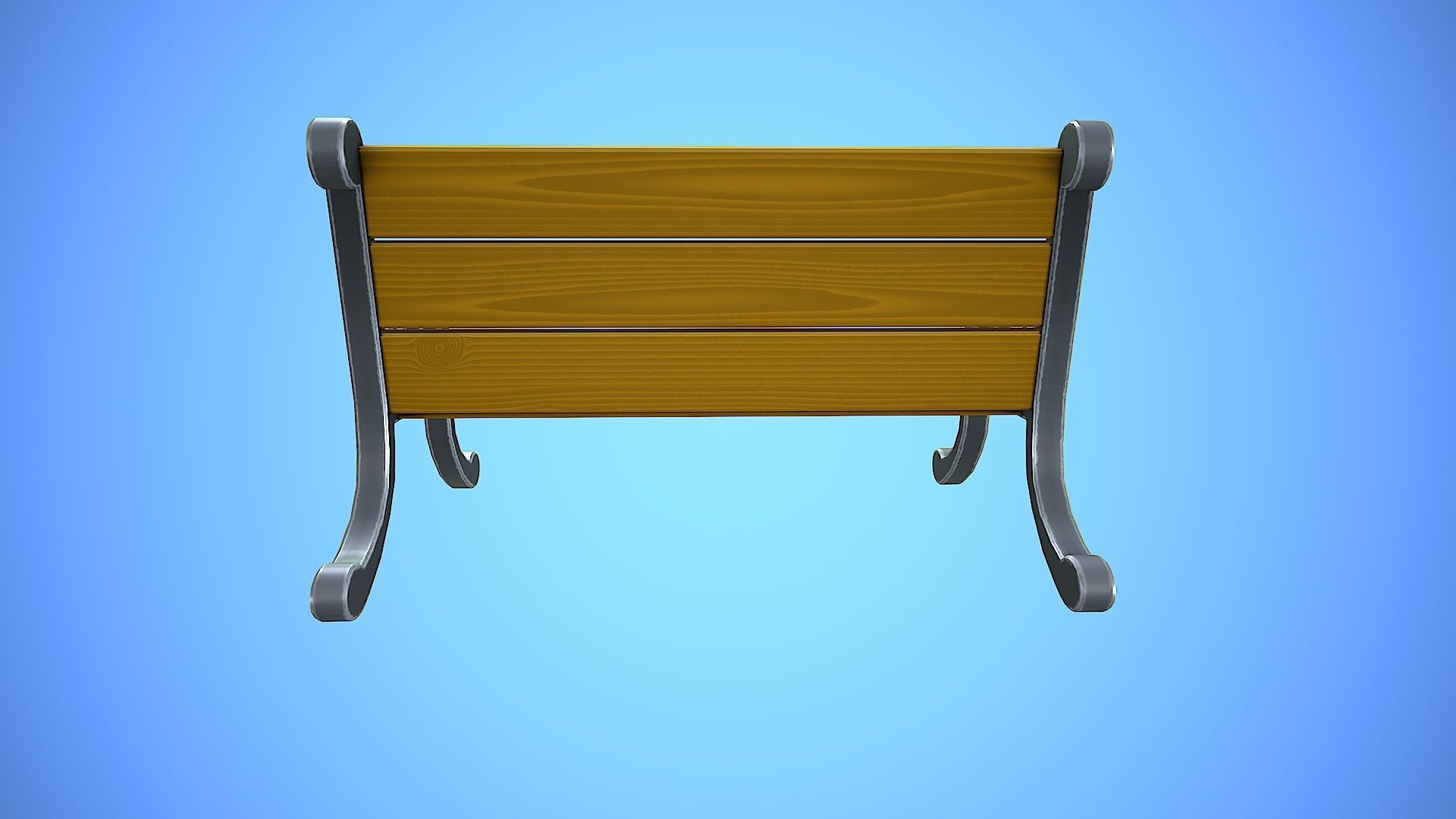 3D model STREET BENCH CARTOON STYLIZED VR / AR / low-poly | CGTrader