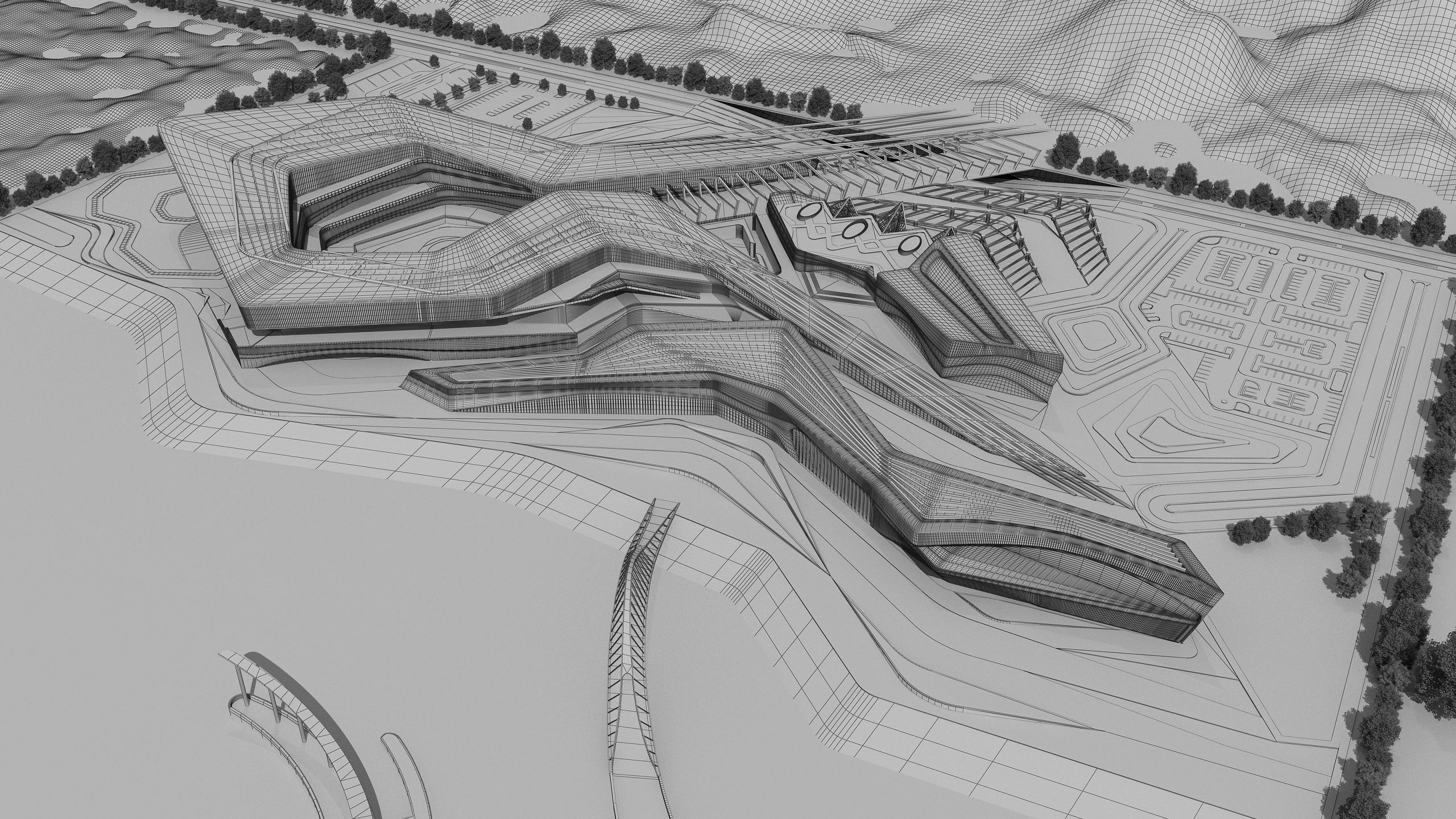 0176 - Geological Museum Architecture 3D Project - 2D Drawings 3D model ...