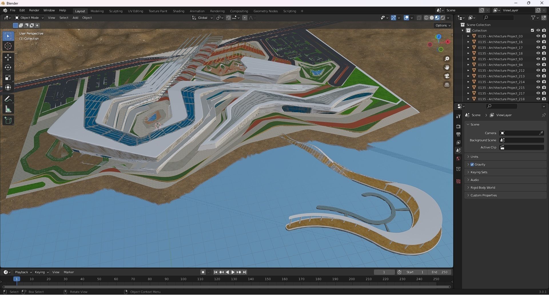0176 - Geological Museum Architecture 3D Project - 2D Drawings 3D model ...