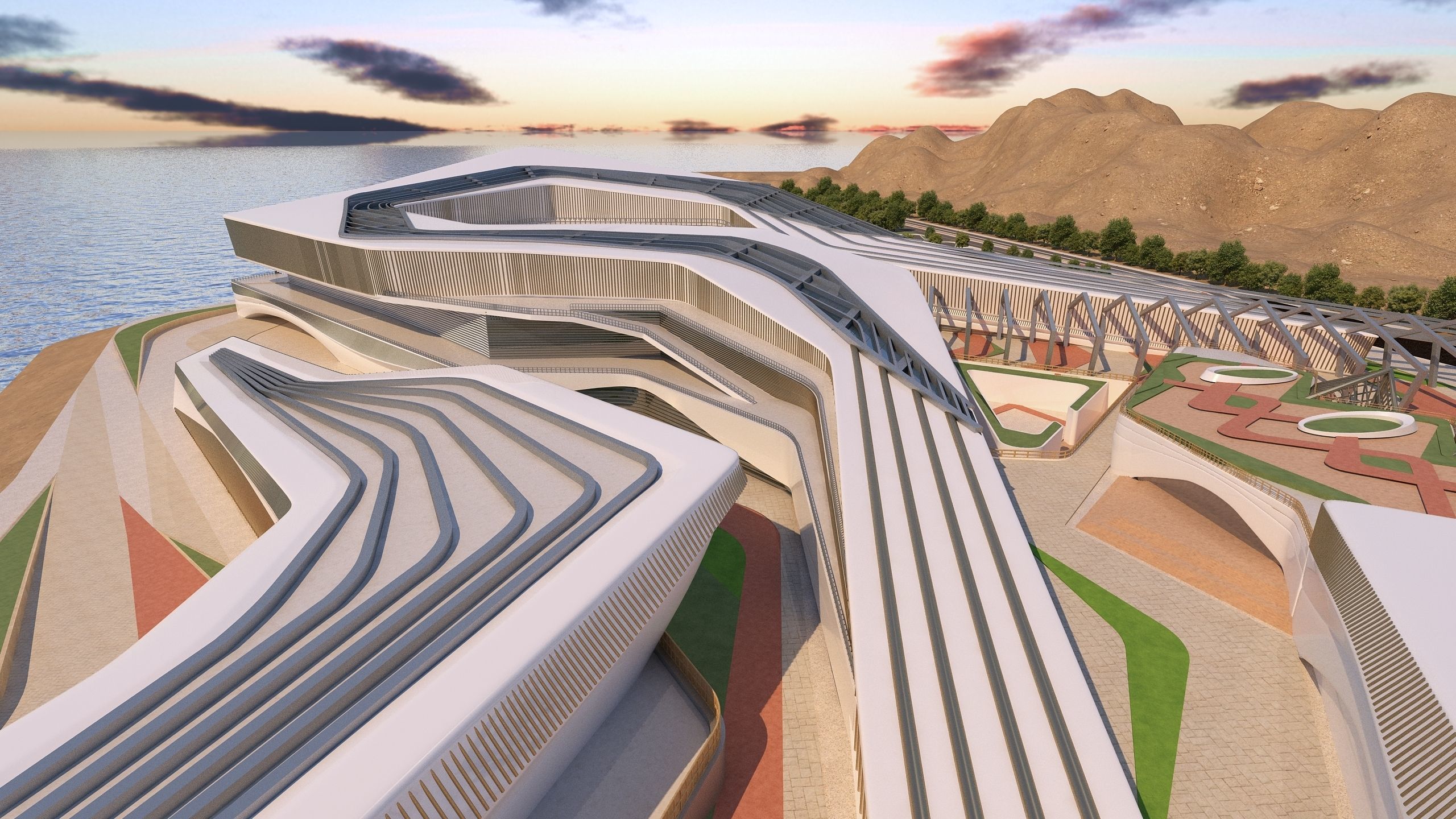 0176 - Geological Museum Architecture 3D Project - 2D Drawings 3D model ...