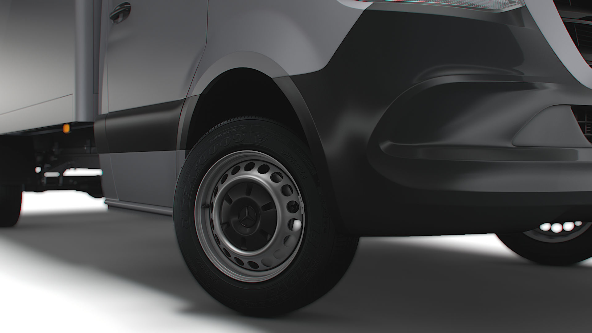 Mercedes Benz Sprinter Luton Tail Lift 2023 3D model | CGTrader