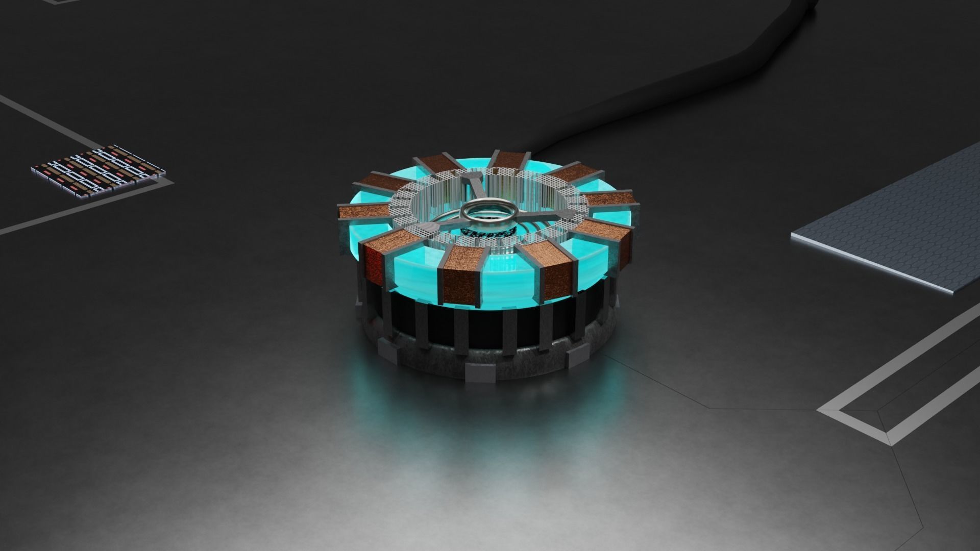 3D model Iron man Arc reactor VR / AR / low-poly | CGTrader