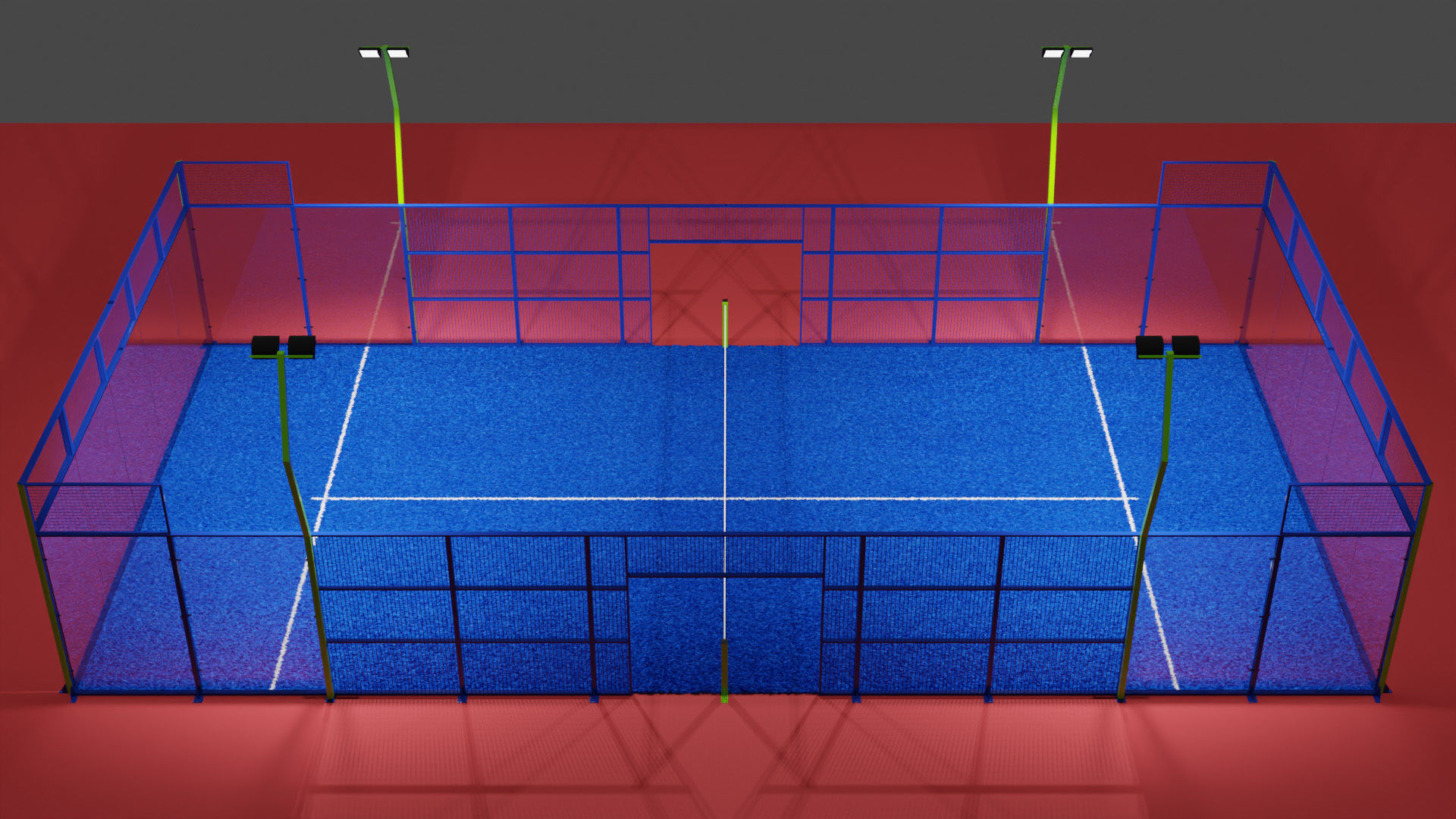 Detailed Padel Court 3D model | CGTrader
