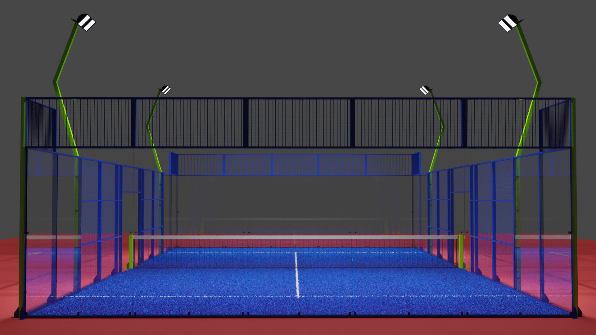 Detailed Padel Court 3D model | CGTrader