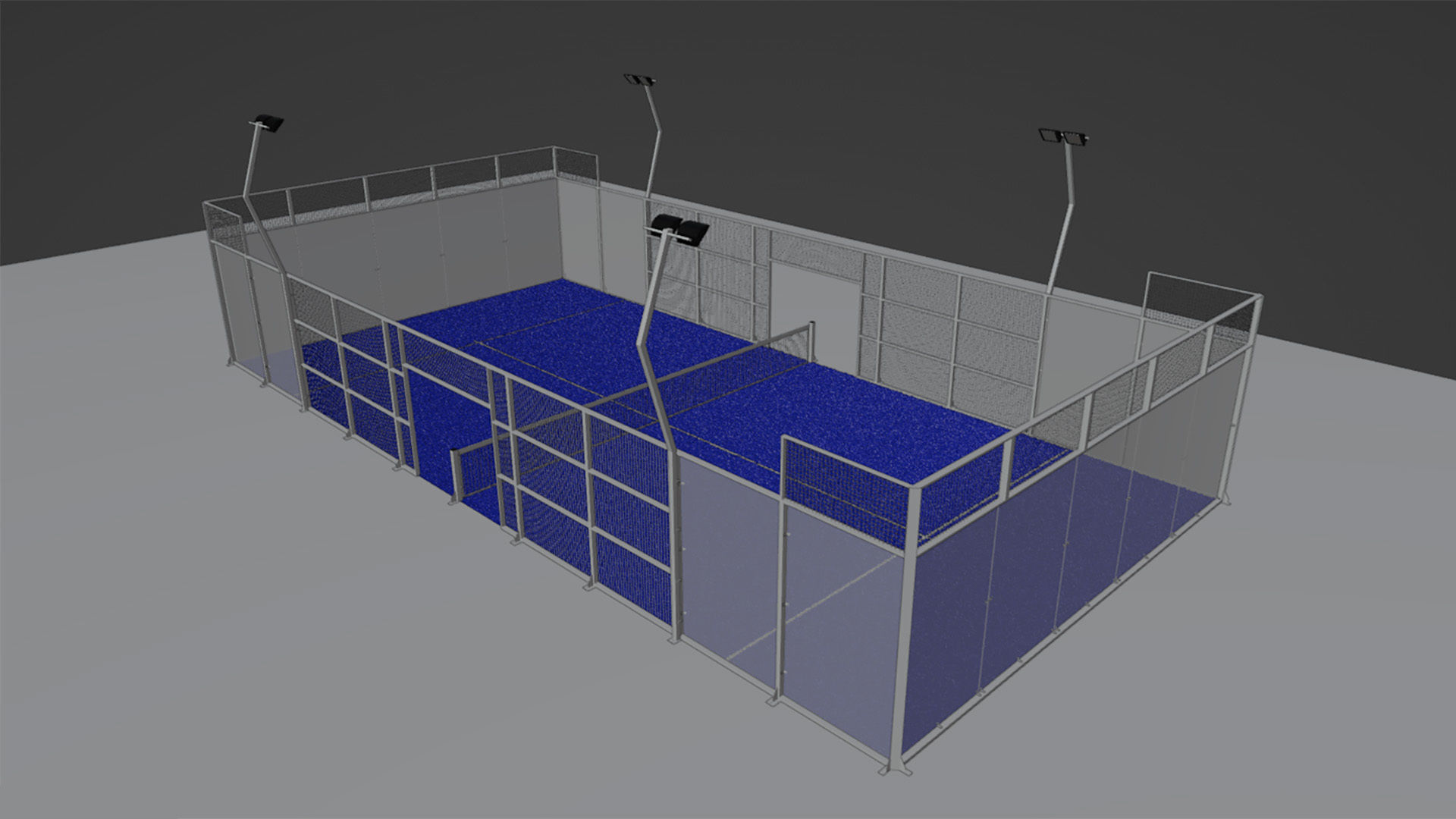 Detailed Padel Court 3D model | CGTrader