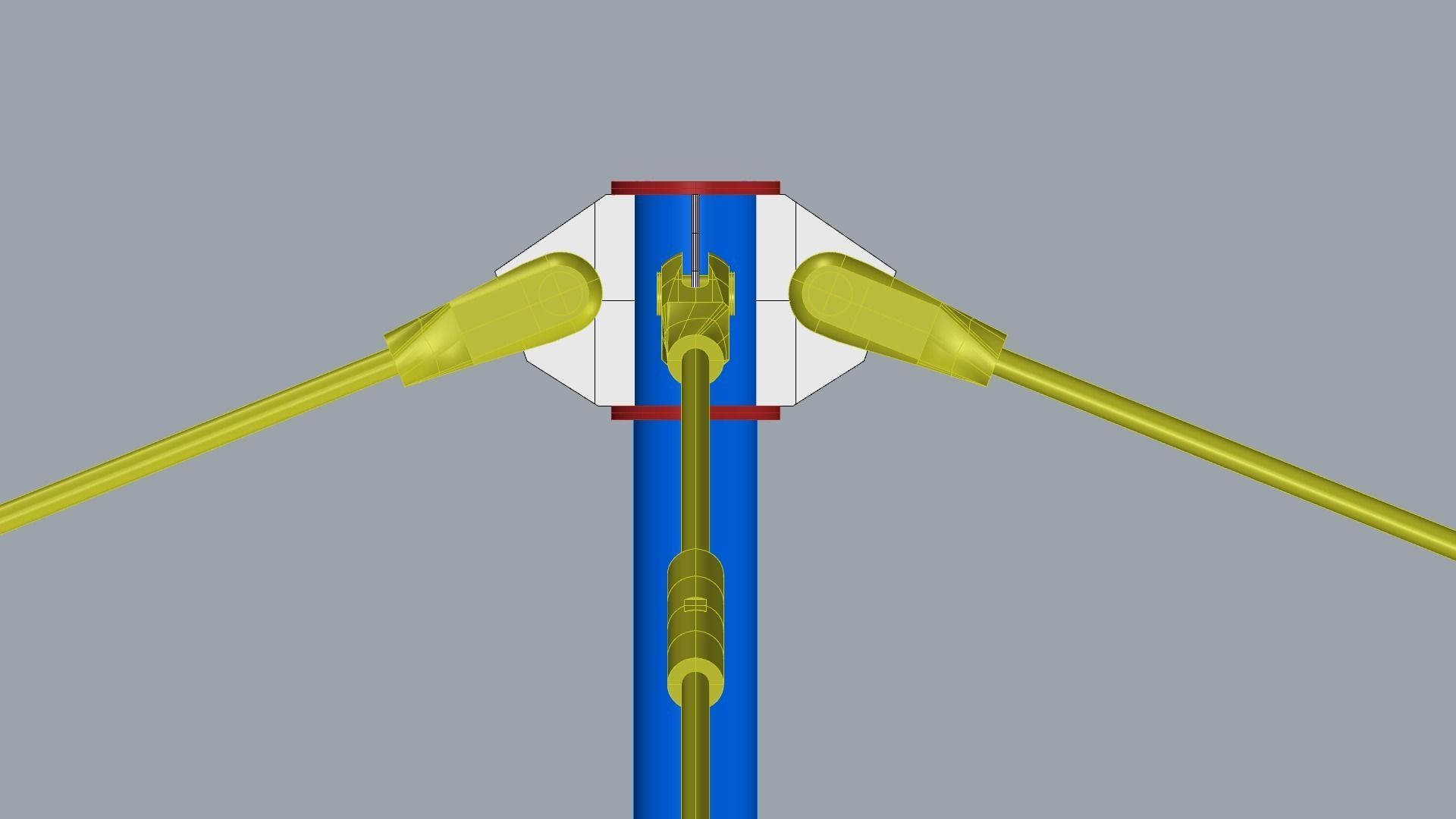 steel tension structure model 3D model | CGTrader