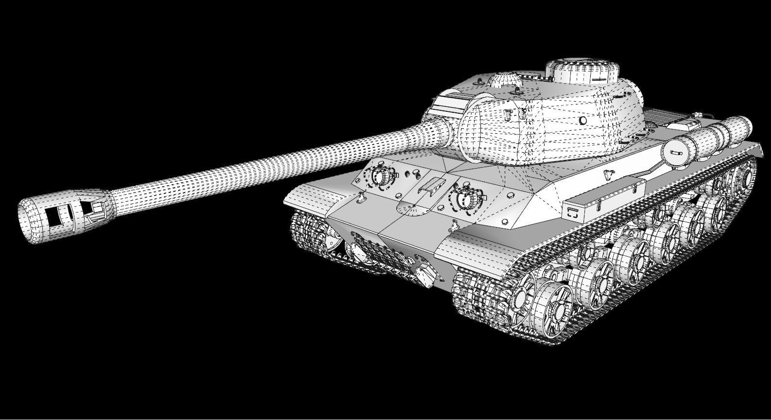Tanque IS2 3D model | CGTrader