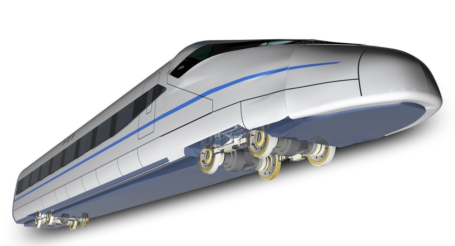CRH 380D Locomotive 3D model animated | CGTrader