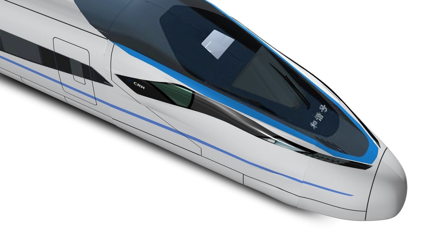 CRH 380D Locomotive 3D model animated | CGTrader
