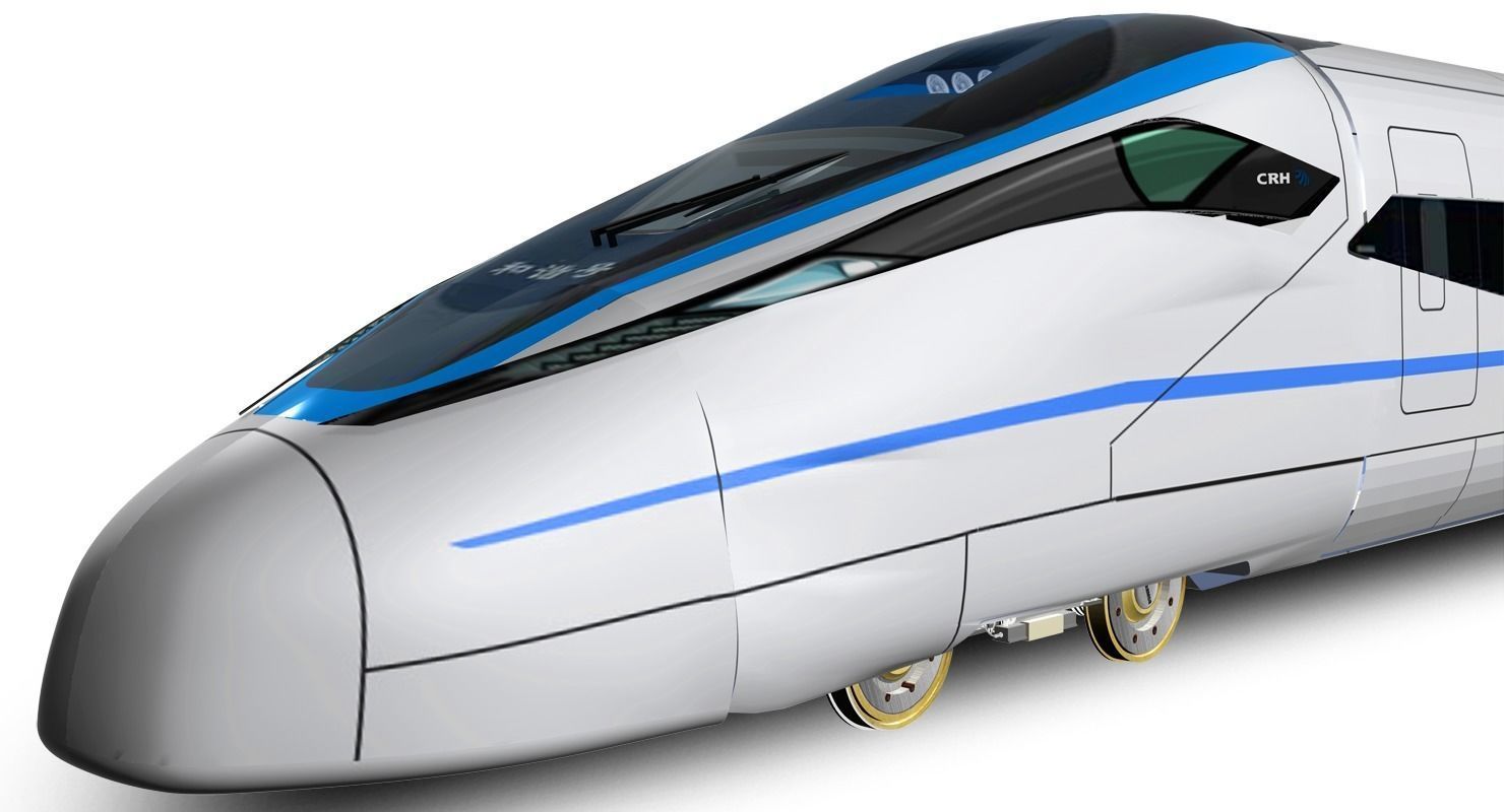 CRH 380D Locomotive 3D model animated | CGTrader