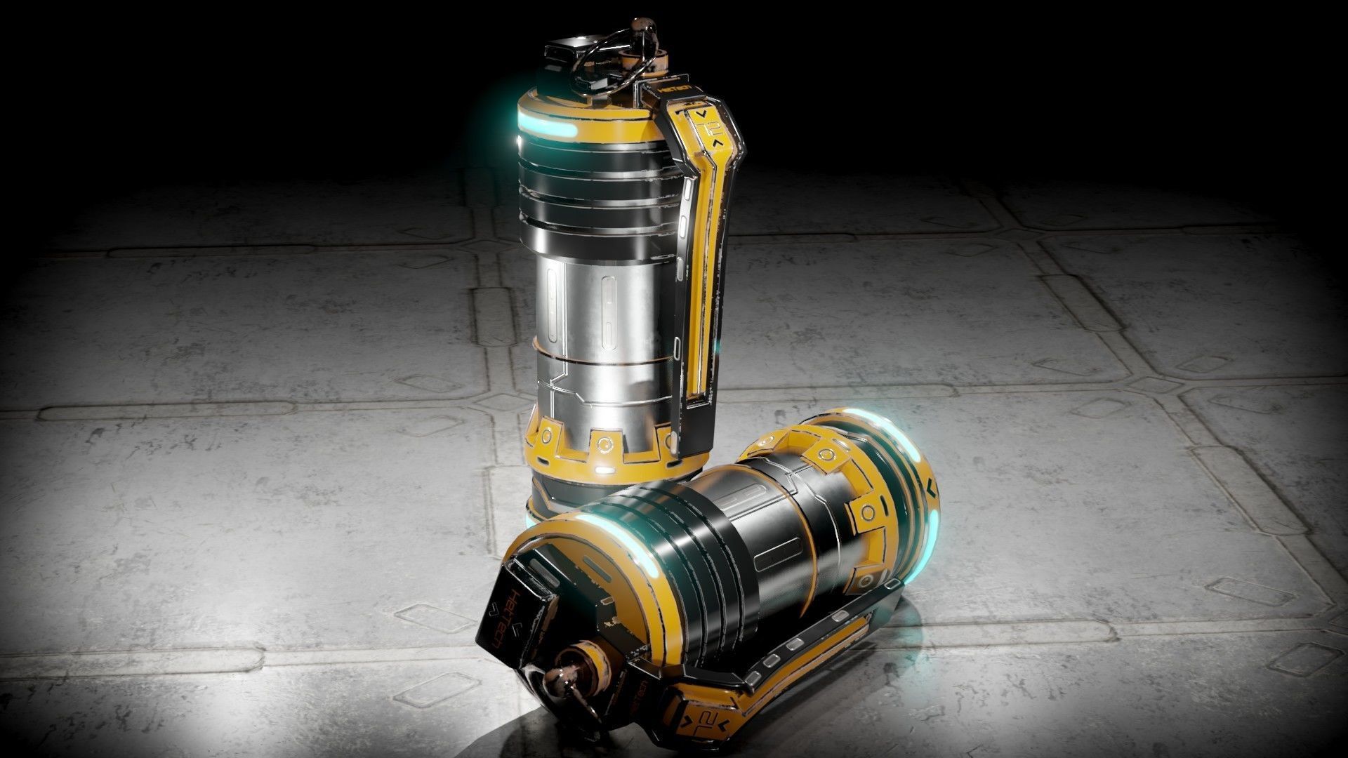 3D model Sci-fi grenade VR / AR / low-poly | CGTrader