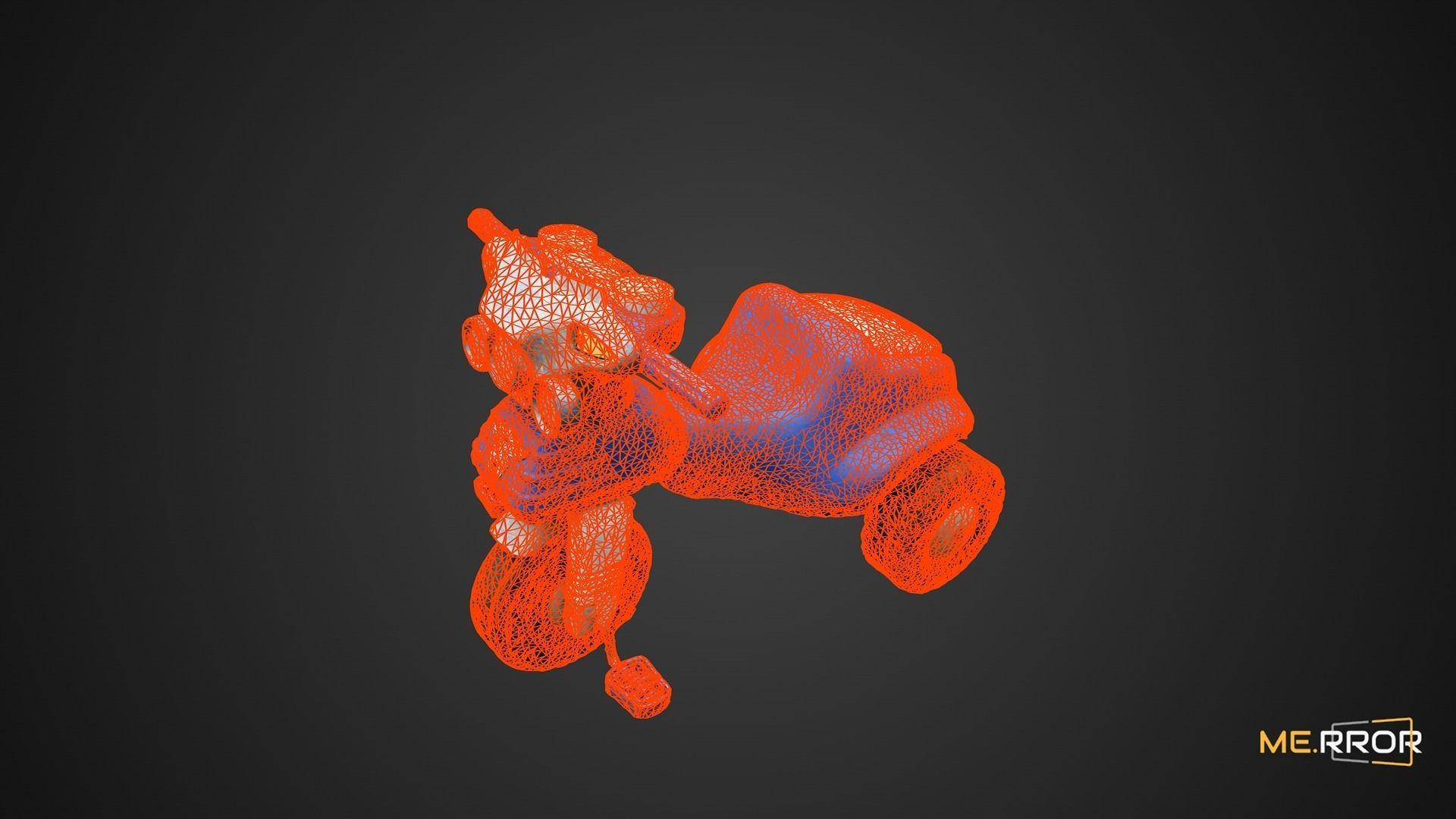 3D model Game Ready Blue Tricycle VR / AR / low-poly | CGTrader