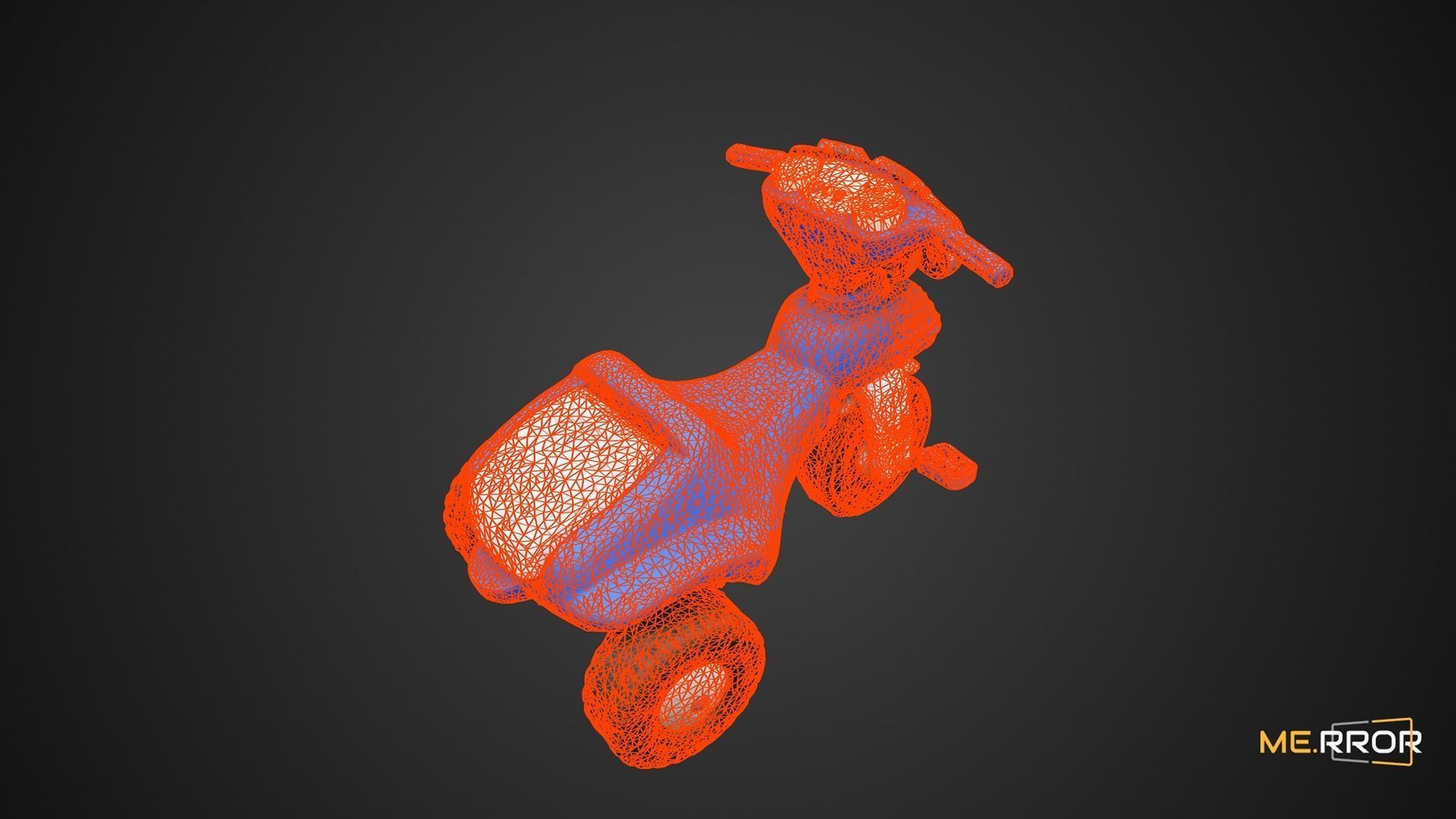 3D model Game Ready Blue Tricycle VR / AR / low-poly | CGTrader