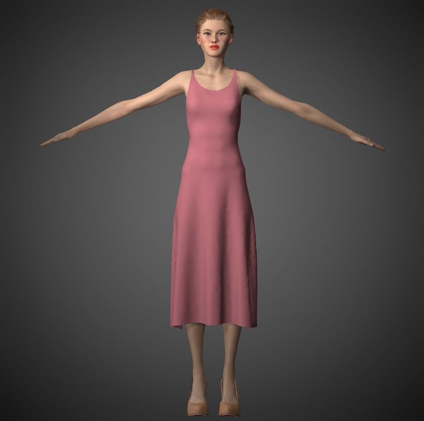 Erin-Female character free 3D model rigged | CGTrader