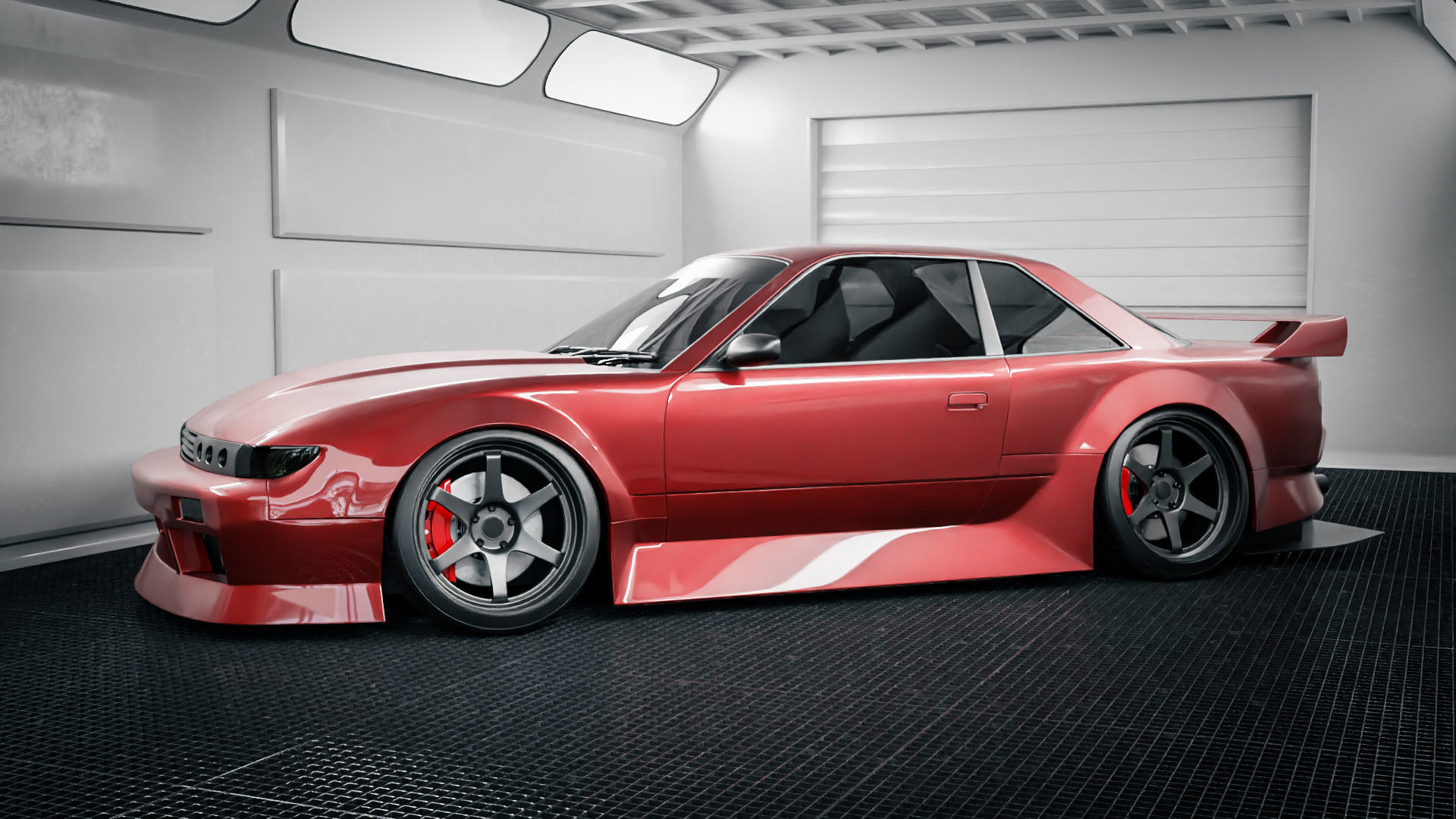 Nissan Silvia S13 Widebody 3D model | CGTrader