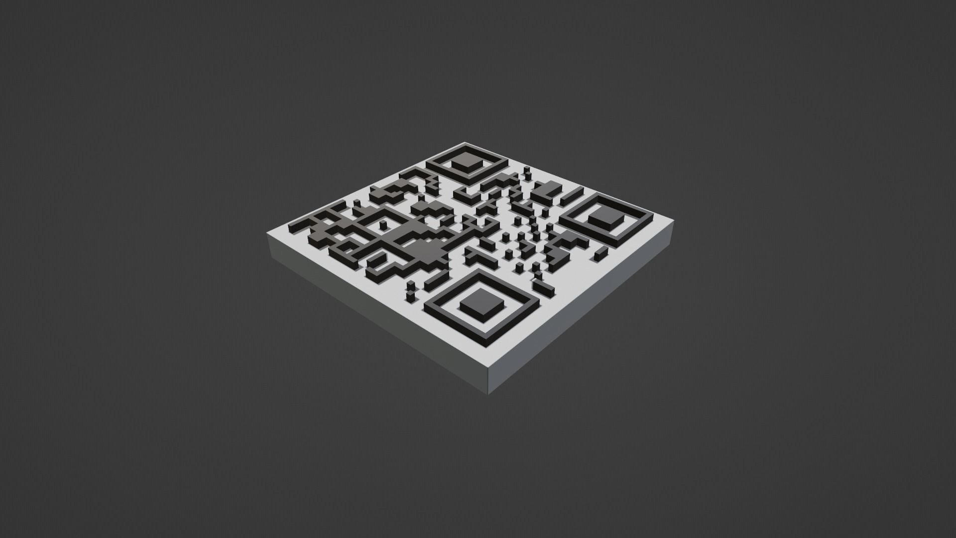 QR Code 3D free 3D model | CGTrader