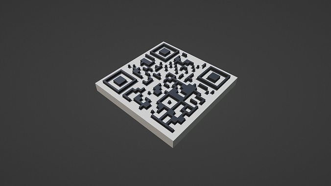 QR Code 3D free 3D model | CGTrader