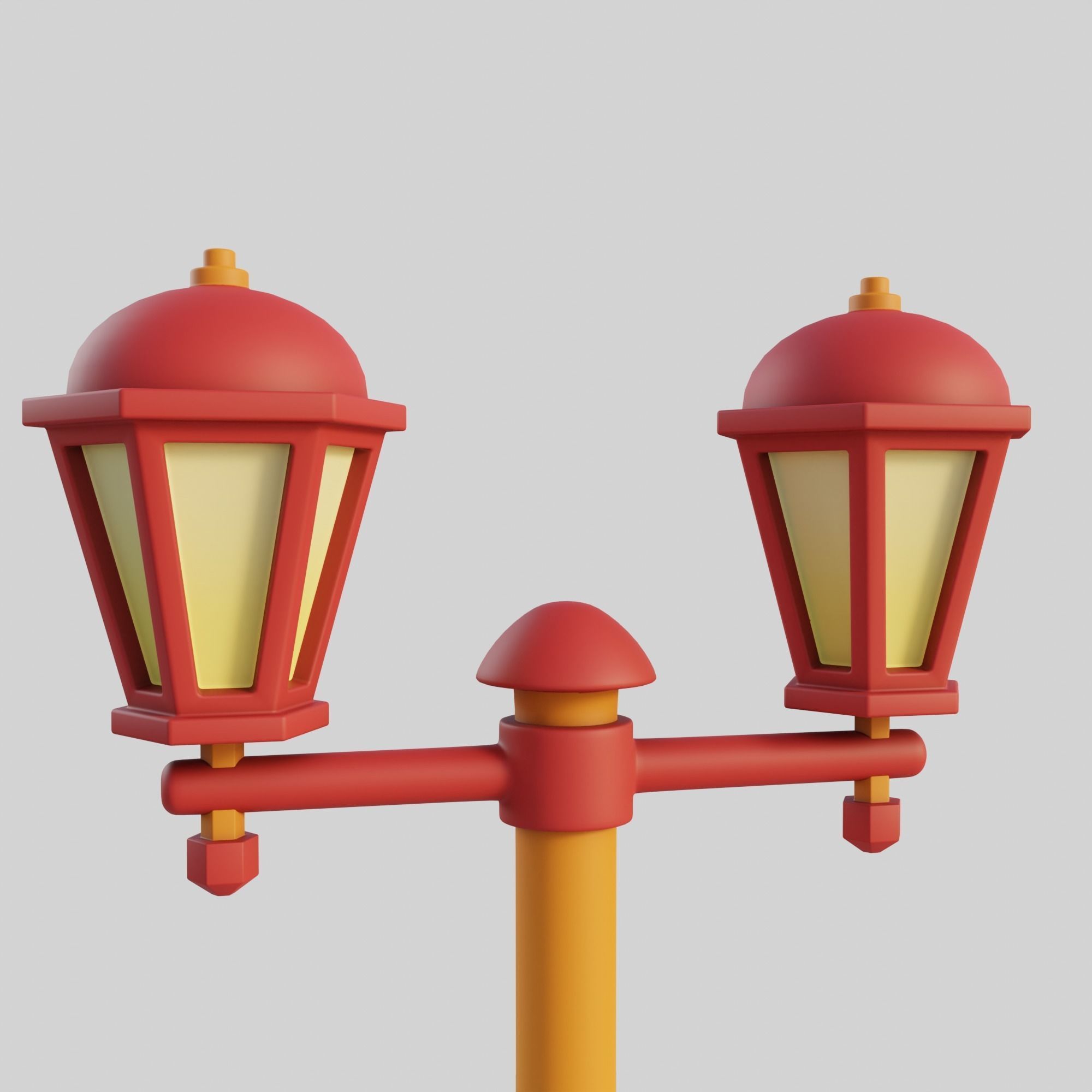 Cartoon Street Light 8 3D model | CGTrader