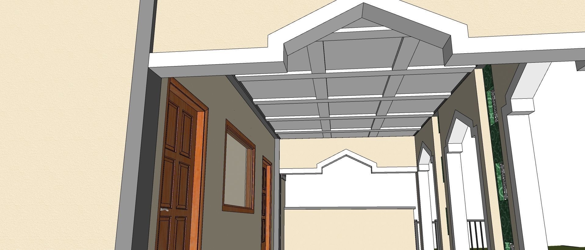 3D model little Mosque or mushola islam prayer room VR / AR / low-poly ...