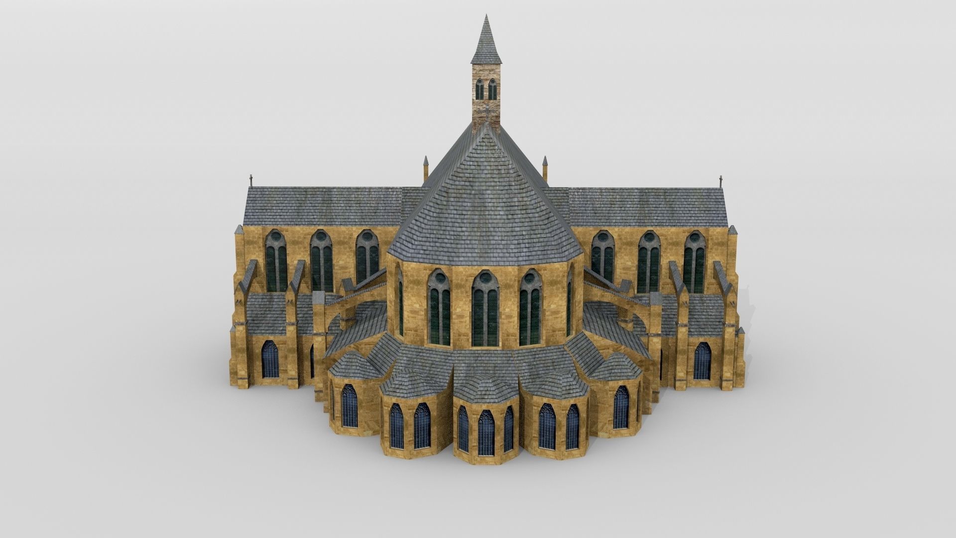 Medieval cathedral 3D model | CGTrader