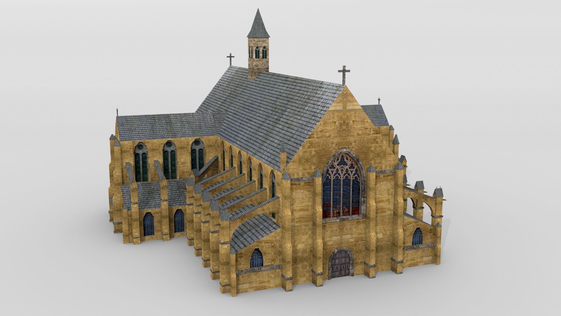 Medieval cathedral 3D model | CGTrader