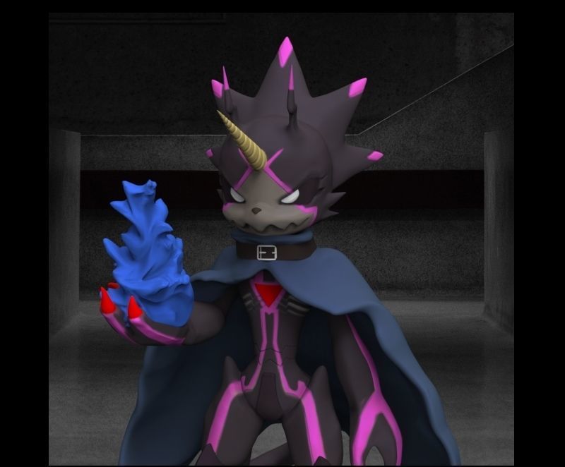 Digimon Ghost Game GulusGammamon 3D model 3D printable | CGTrader