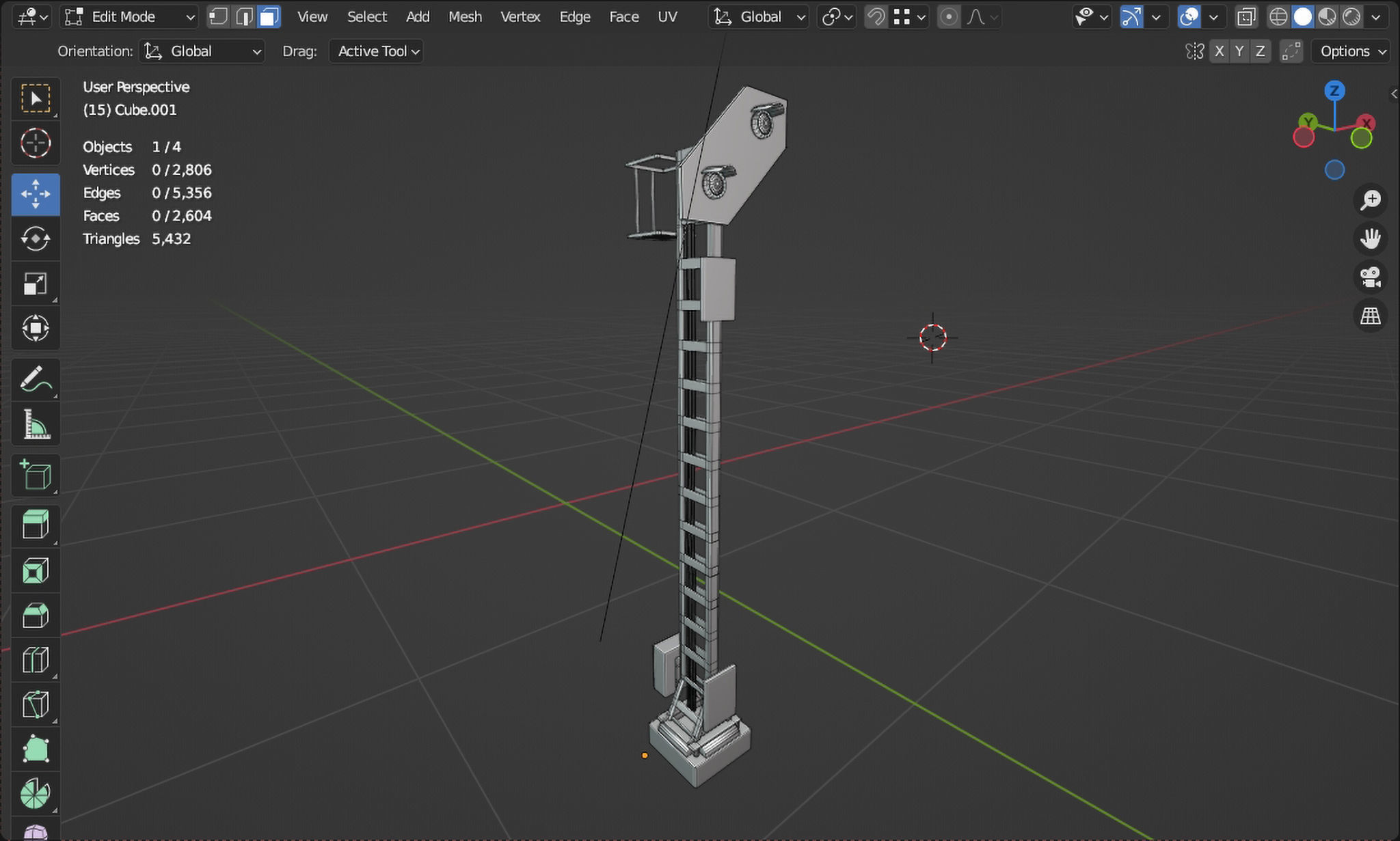 3D model Trackside distant signal VR / AR / low-poly | CGTrader