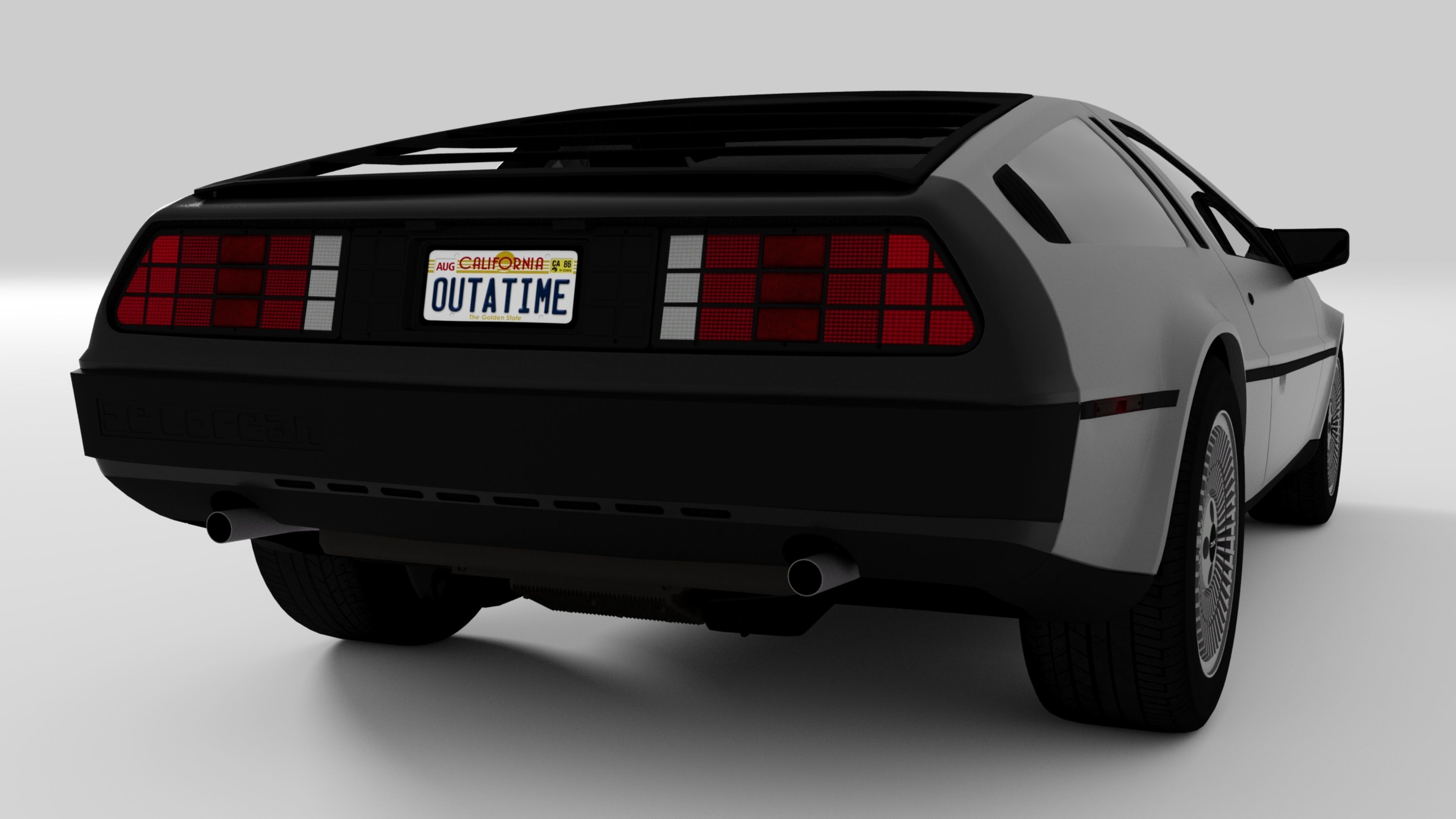 DeLorean DMC-12 V8 3D model | CGTrader
