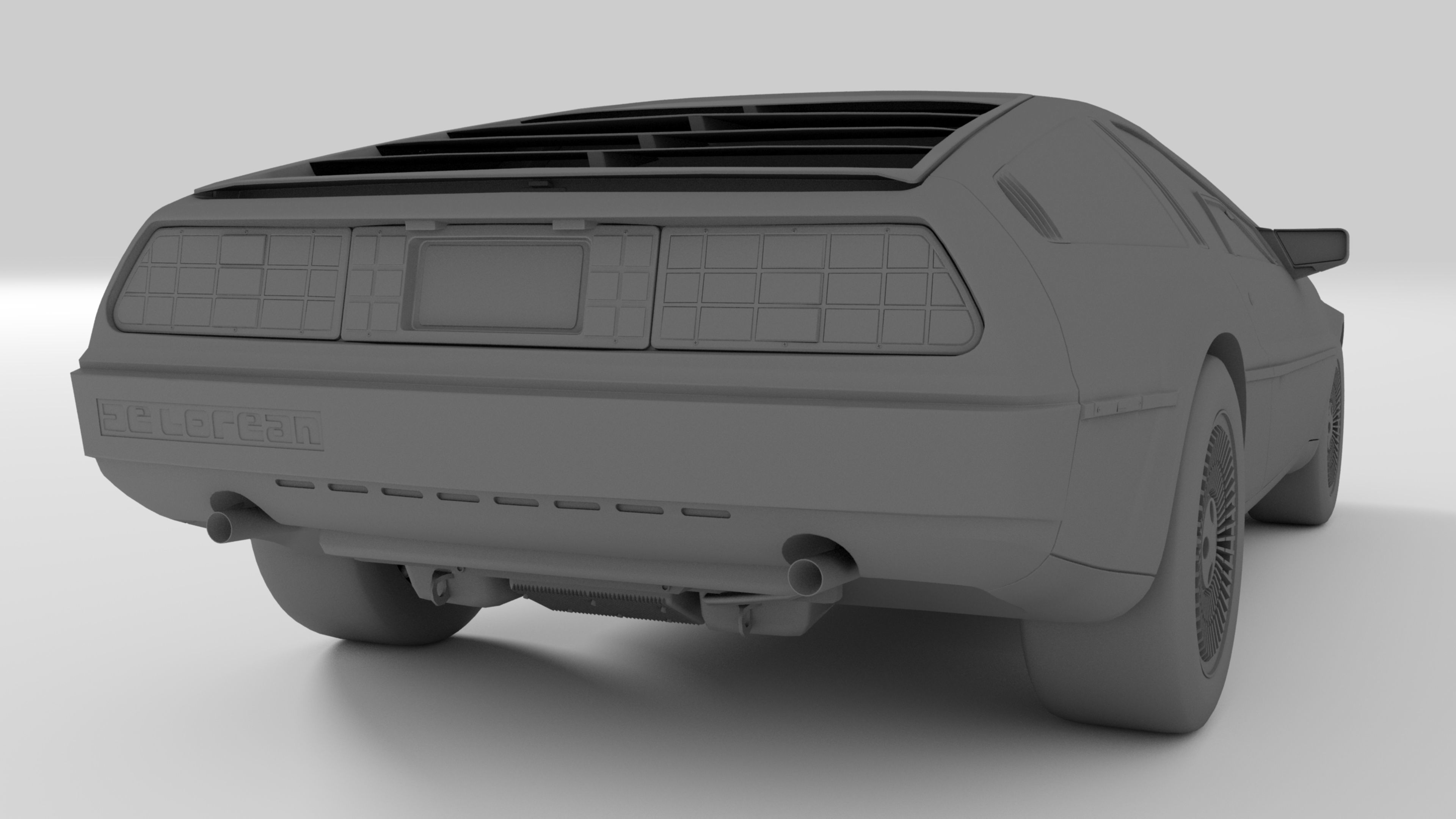 DeLorean DMC-12 V8 3D model | CGTrader