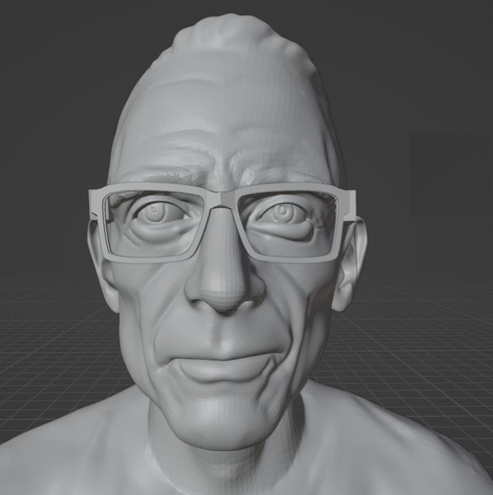 Chuck Palahniuk 3D model 3D printable | CGTrader