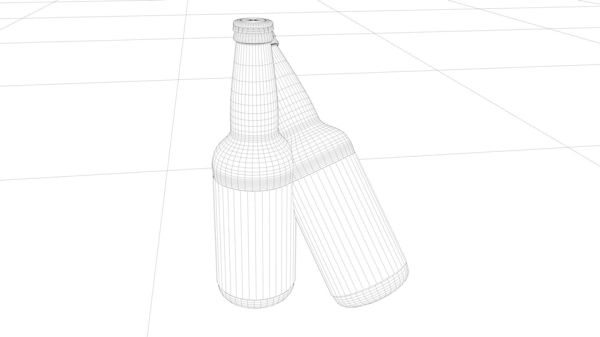 Beer bottles beverages and beverages 3D model | CGTrader