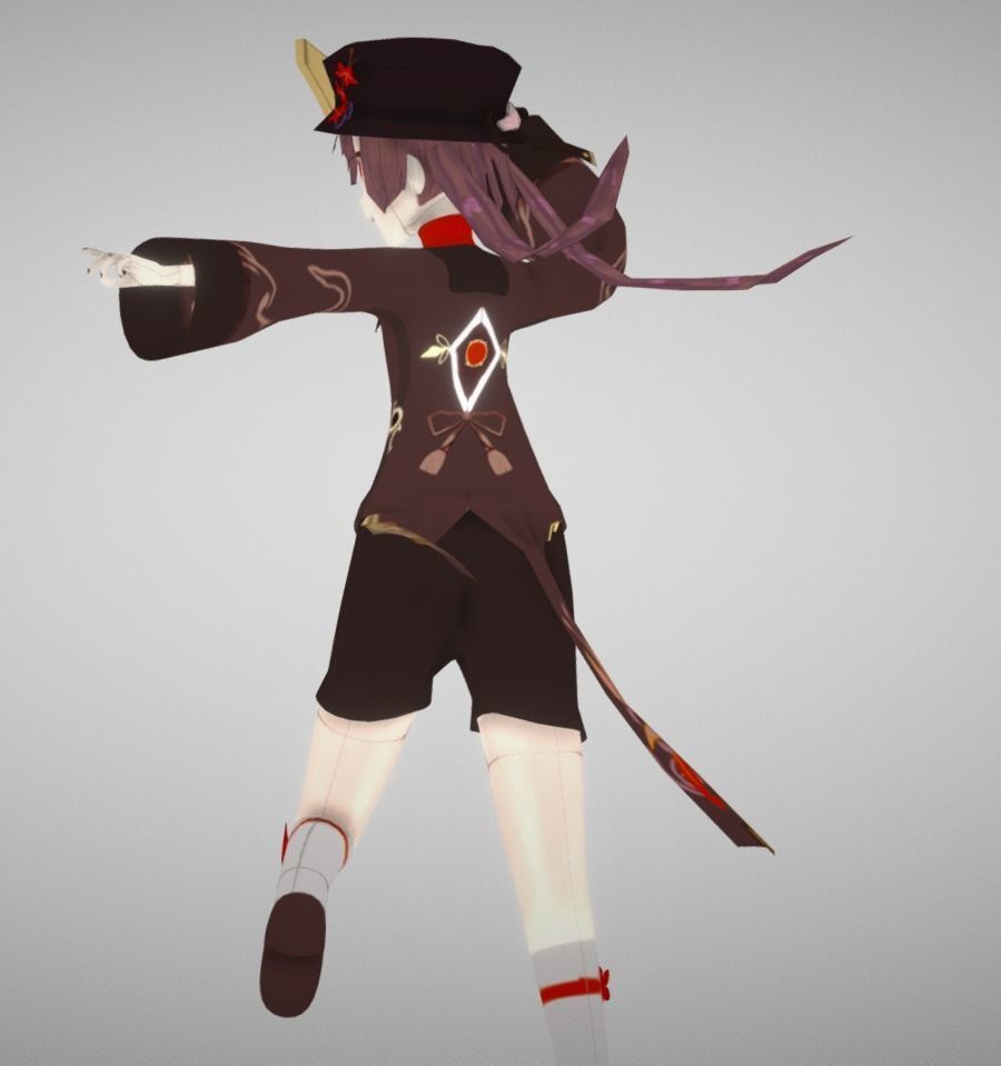 3D model Hu Tao Genshin Impact Rigged 3D Model VR / AR / low-poly ...