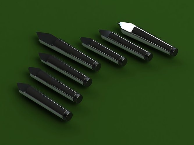 Half Dead Center MT3 4 Lathe Centre Set 3D model rigged | CGTrader