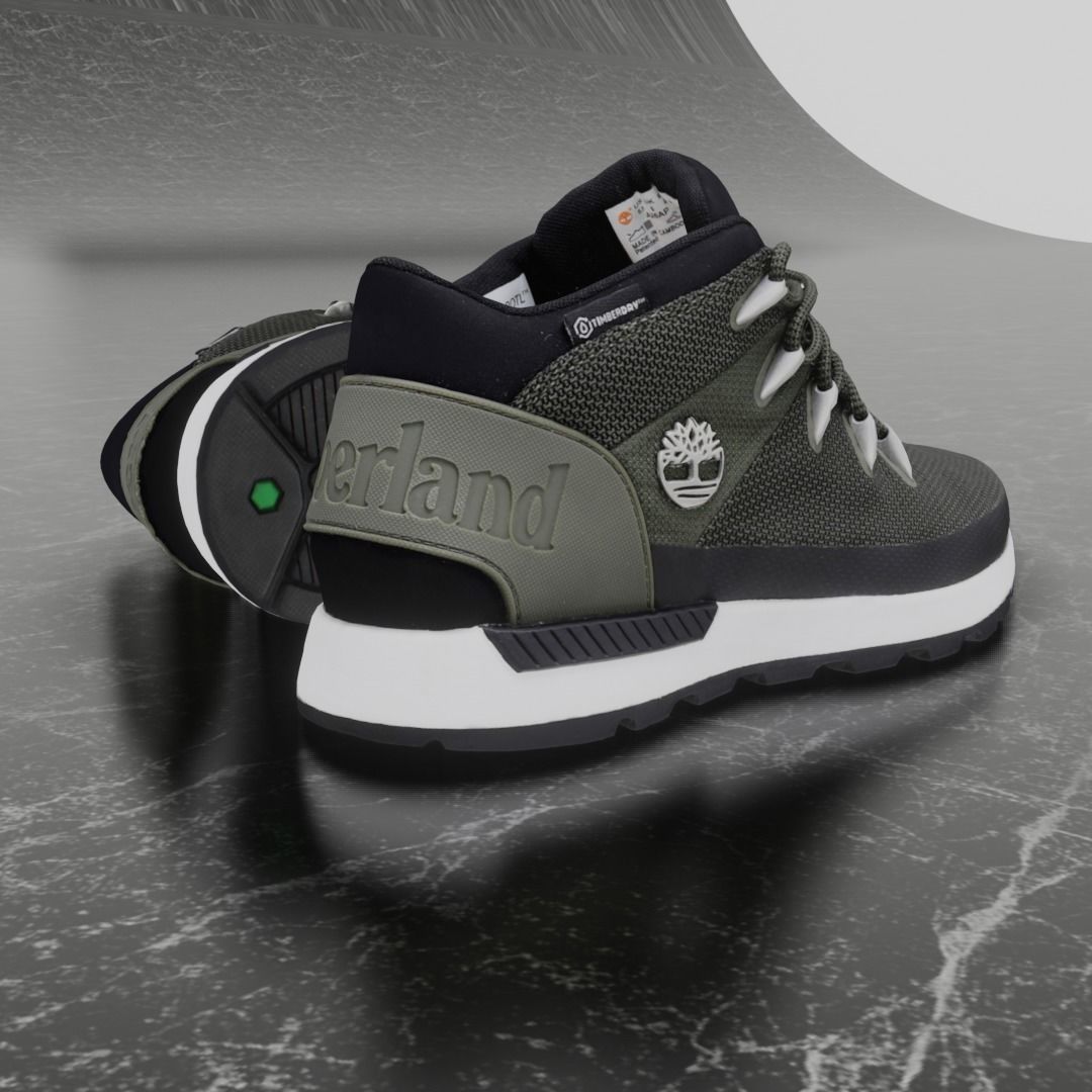 3D model Timberland 3D Shoes - Green VR / AR / low-poly | CGTrader