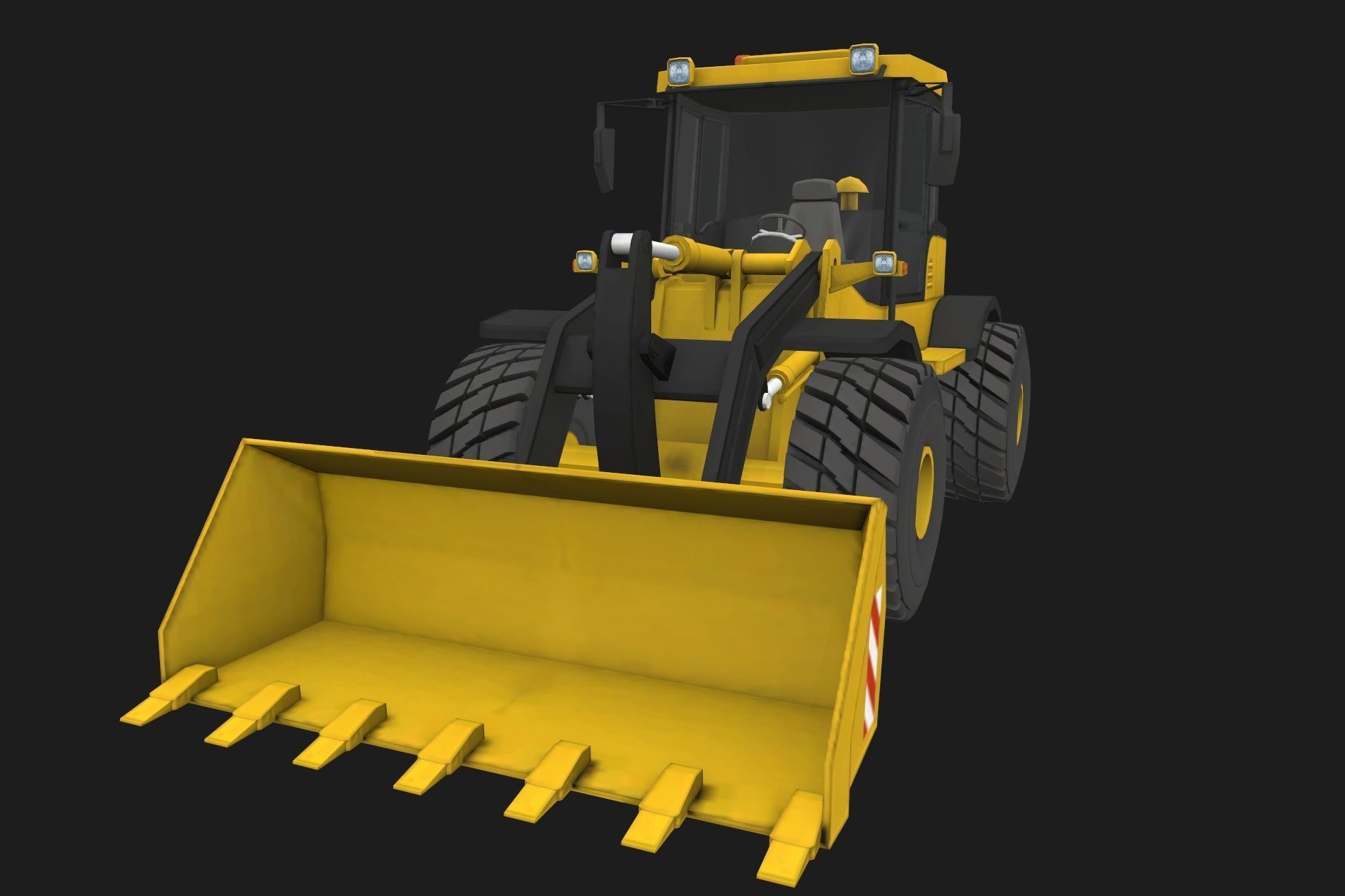 3D model Wheel Loader VR / AR / low-poly | CGTrader