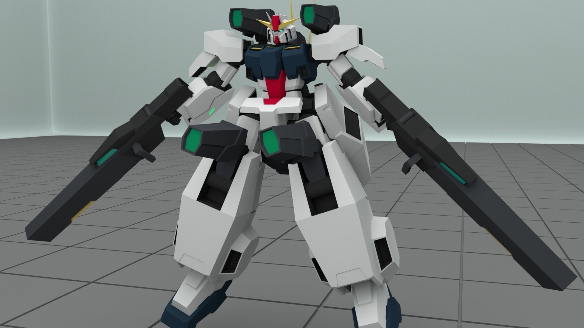 GN-008 Seravee Gundam 3D model | CGTrader
