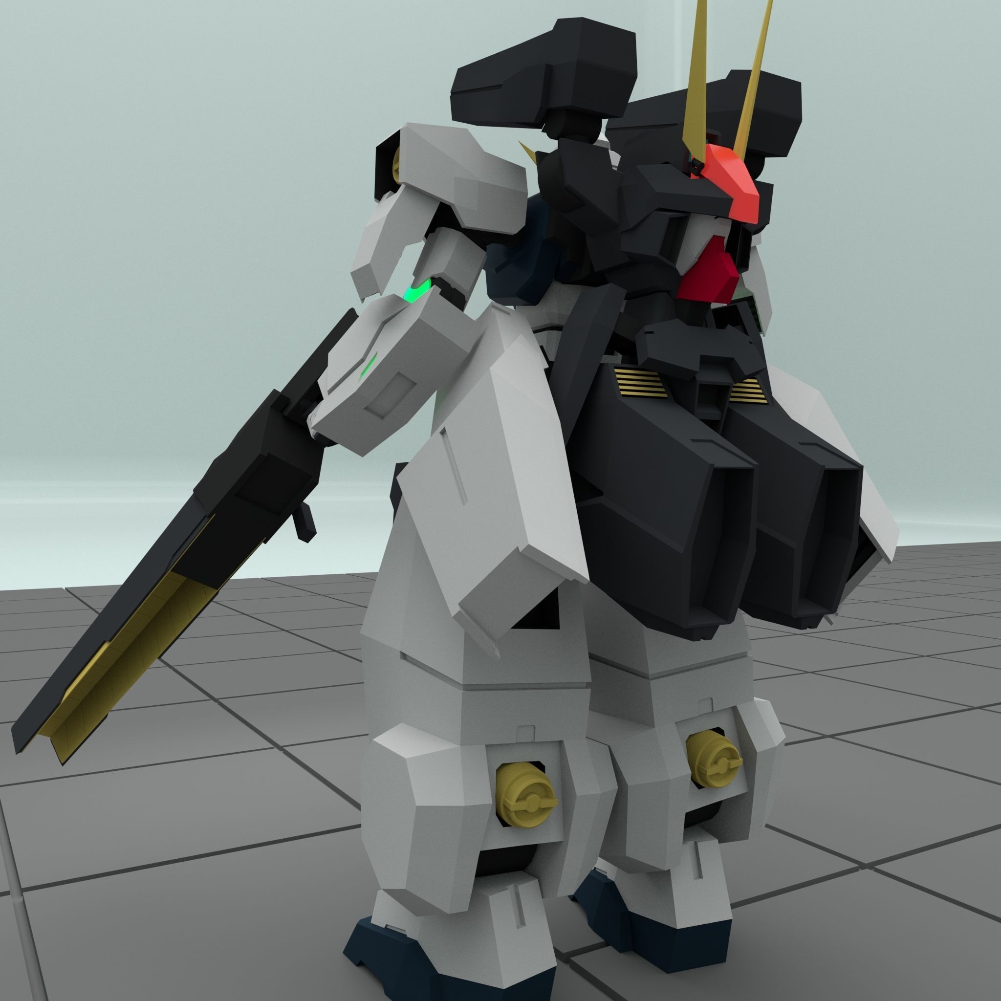 GN-008 Seravee Gundam 3D model | CGTrader