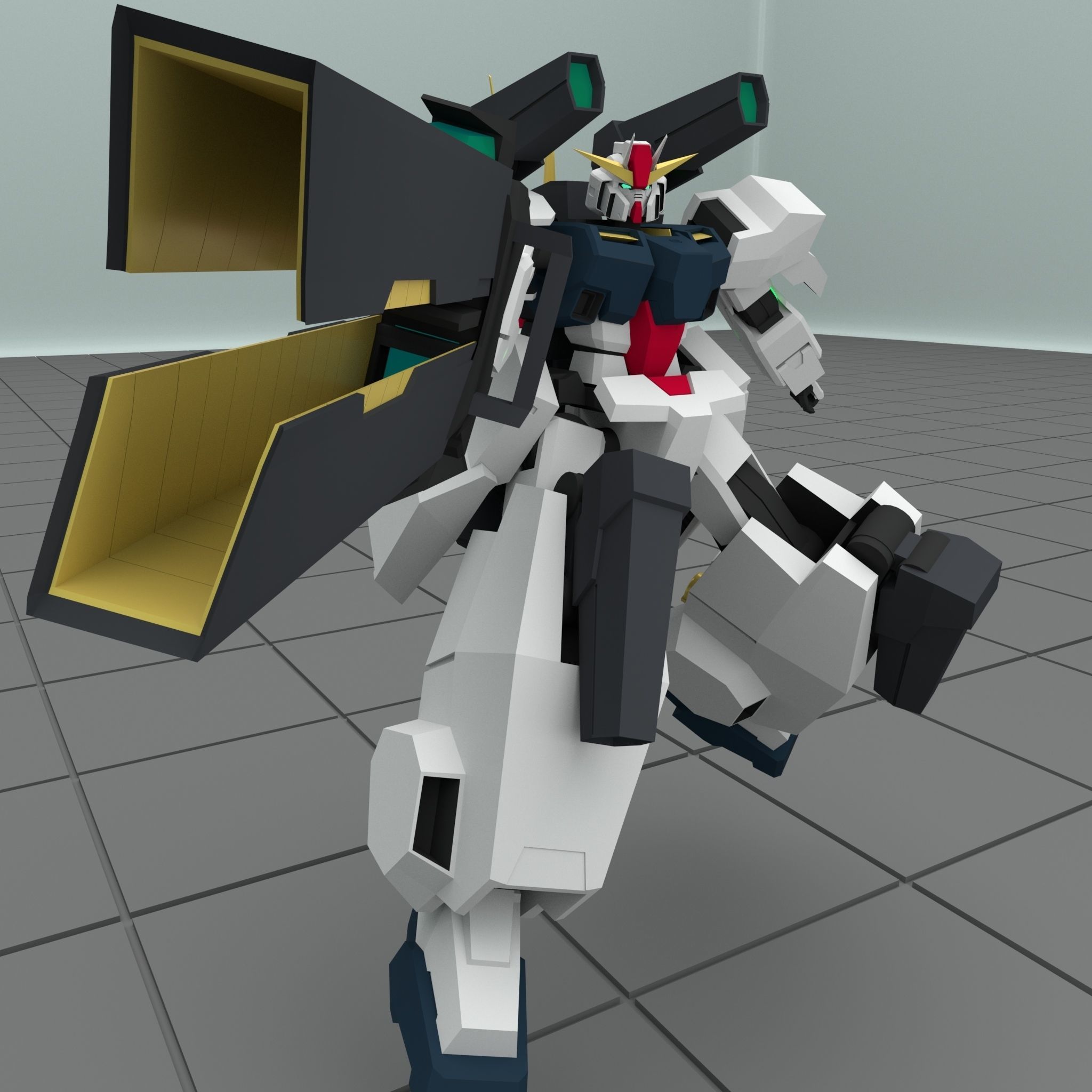 GN-008 Seravee Gundam 3D model | CGTrader